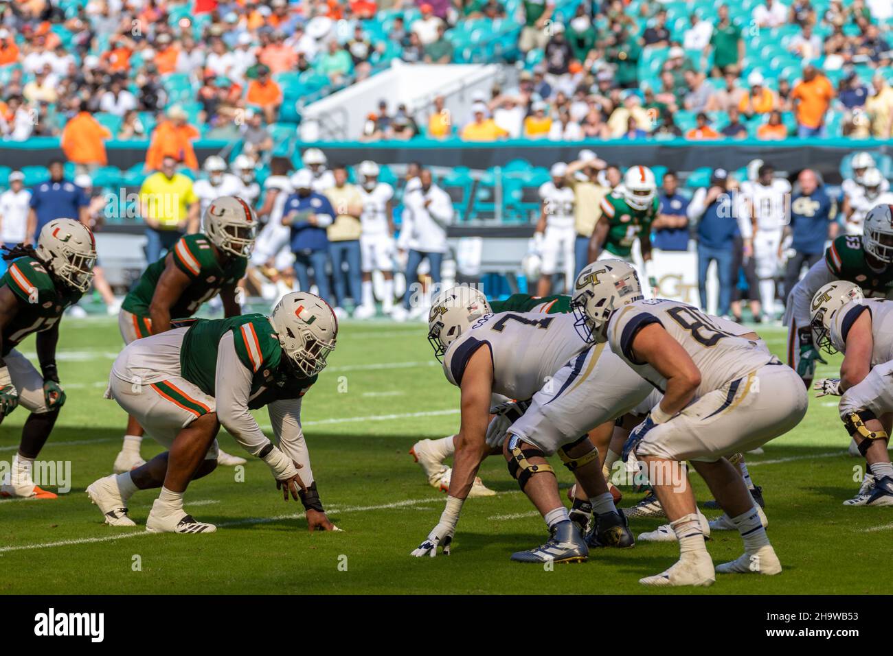 Miami Hurricanes v Georgia Tech Yellow Jackets, 2021 College Football ...