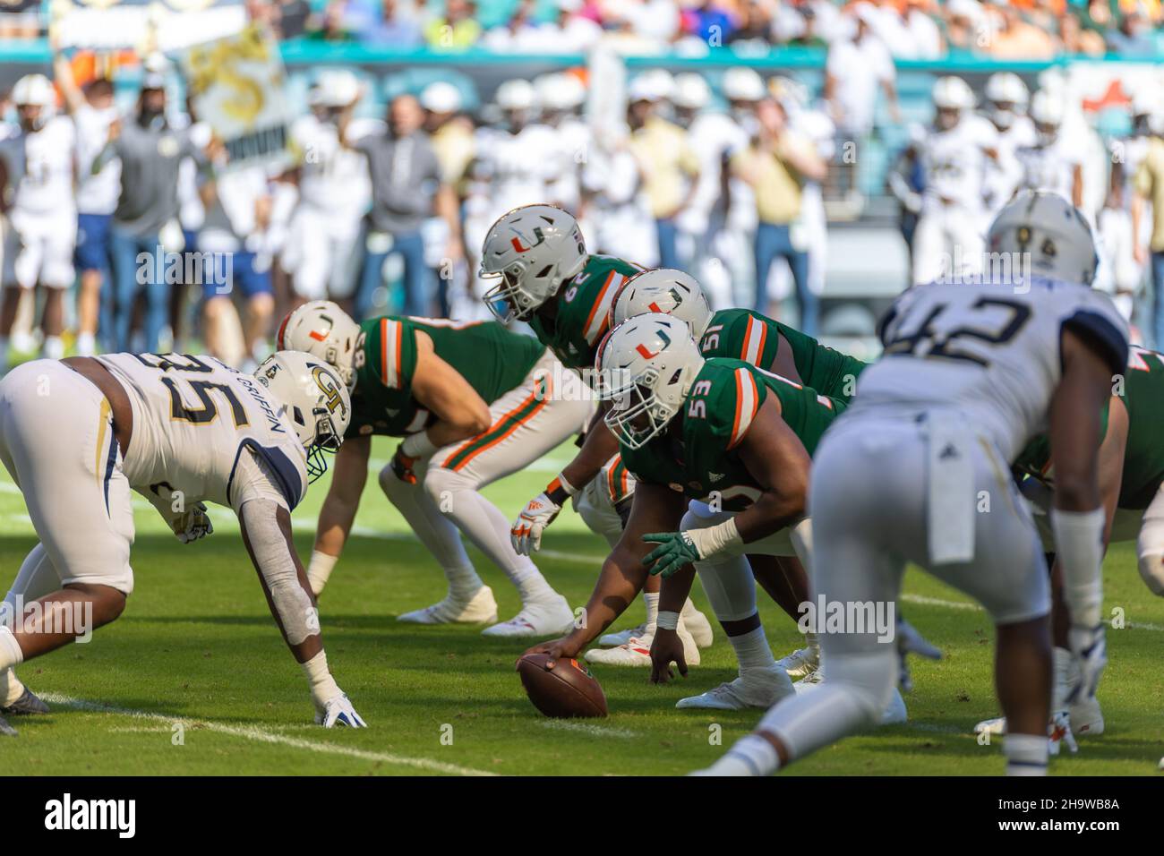 Miami Hurricanes v Georgia Tech Yellow Jackets, 2021 College Football ...