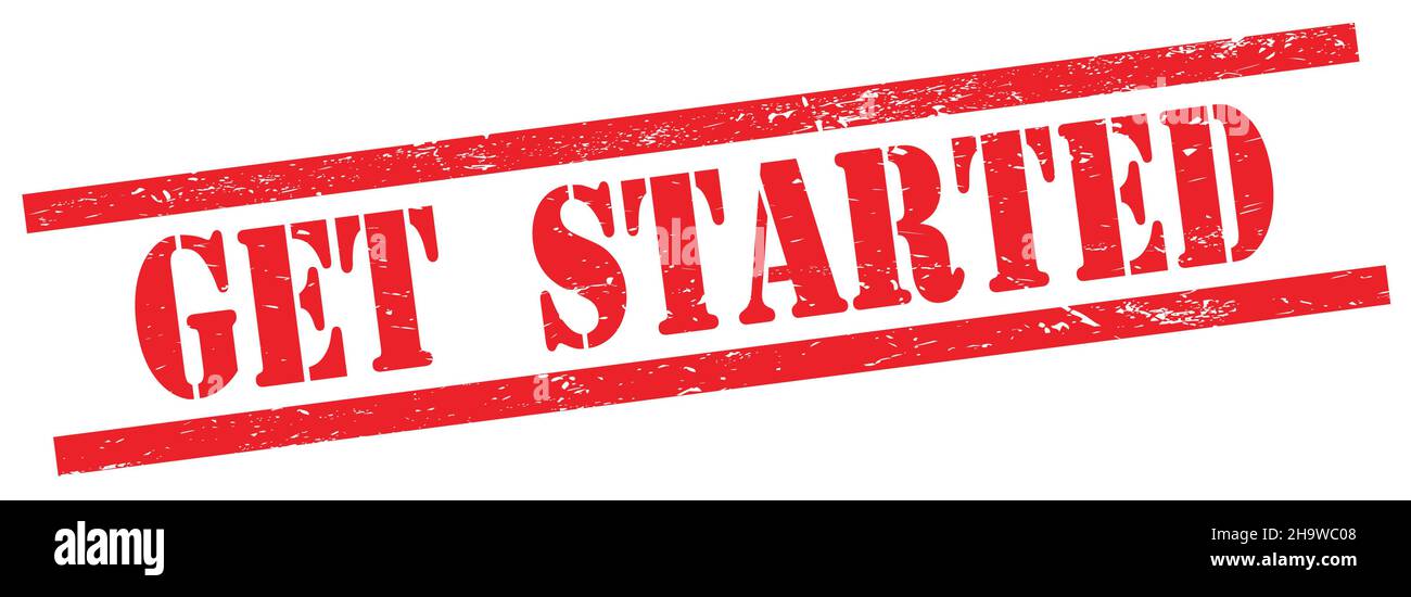 Get started rubber stamp hi-res stock photography and images - Alamy