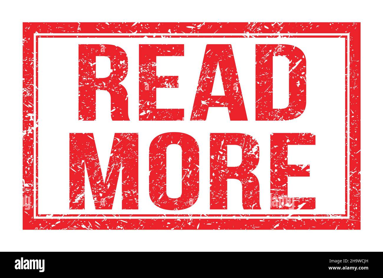READ MORE, words written on red rectangle stamp sign Stock Photo - Alamy
