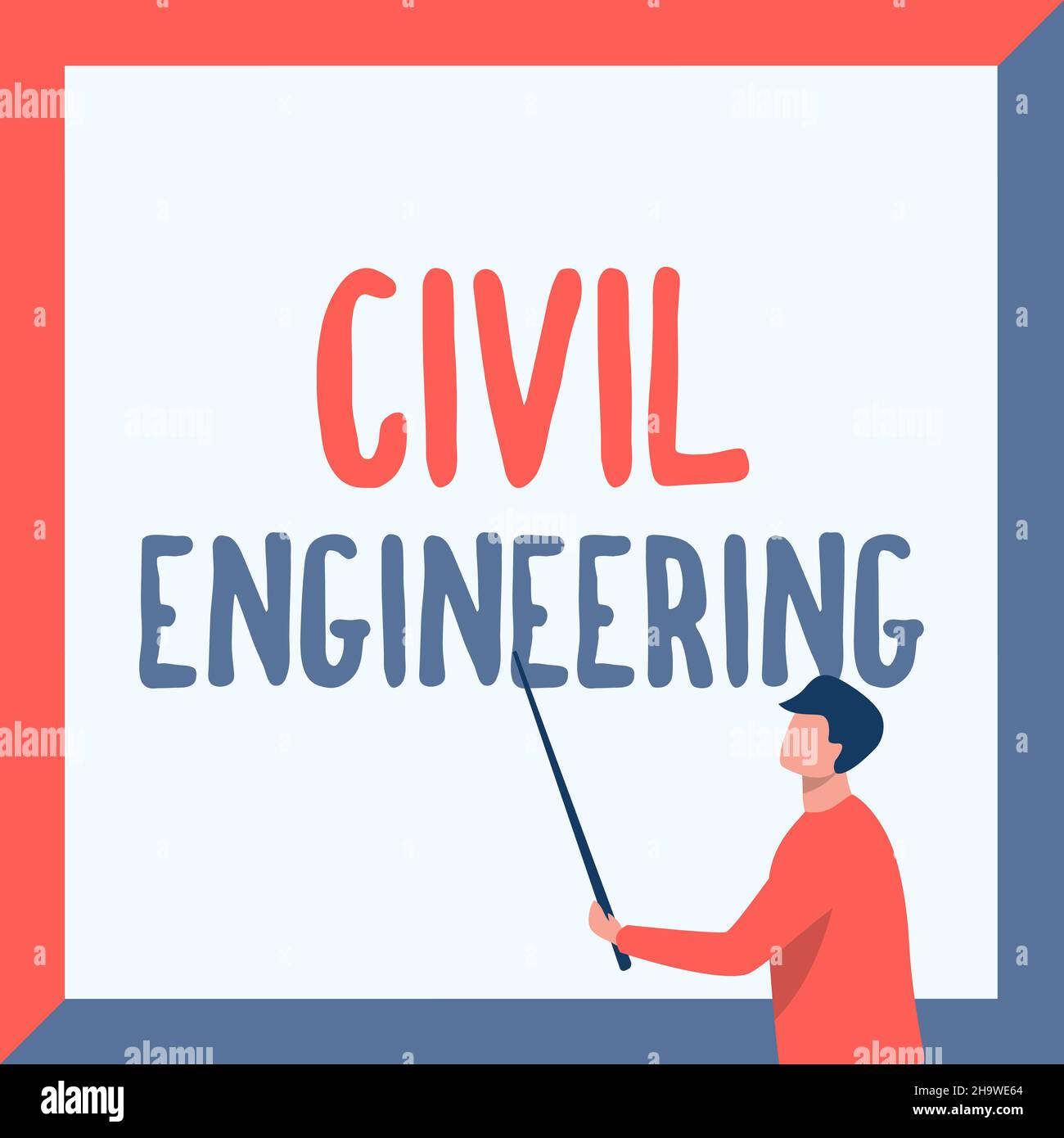 Hand writing sign Civil Engineering. Conceptual photo Planning Design ...