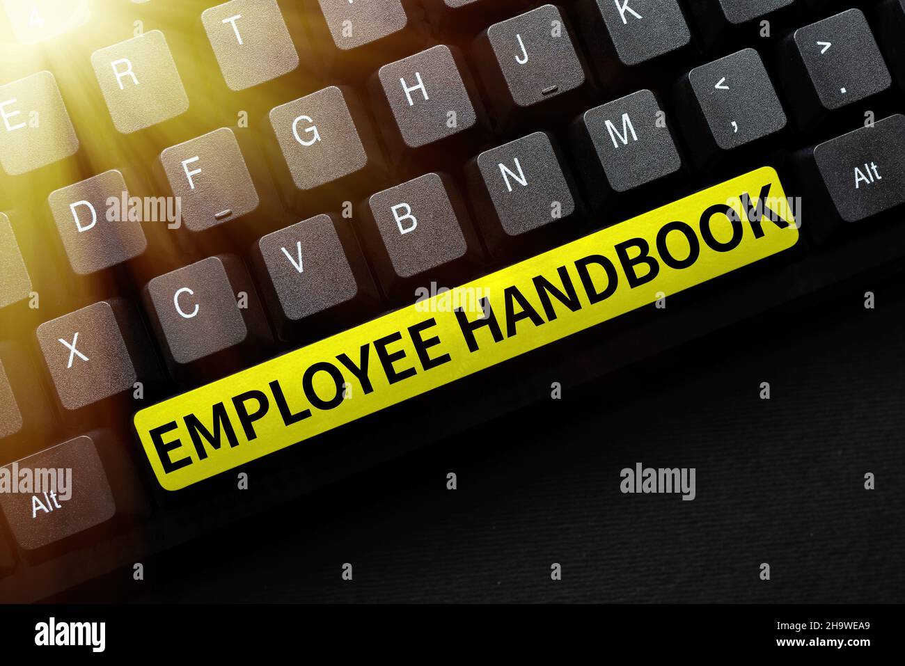 Handwriting Text Employee Handbook Word For Document That Contains An Operating Procedures Of