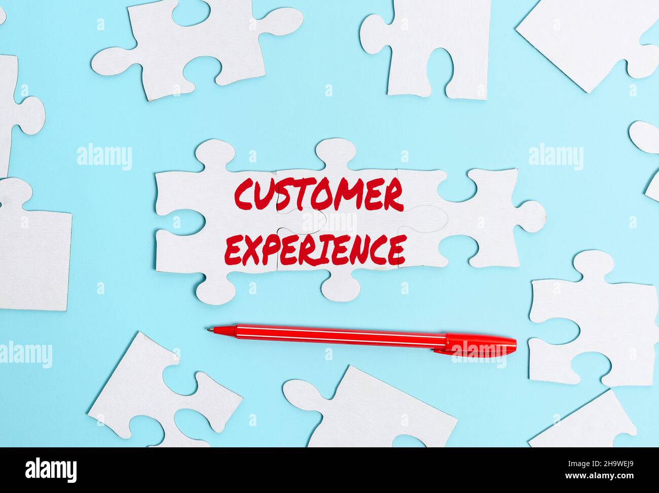 Conceptual Caption Customer Experience Word For Interaction Between Satisfied Customer And
