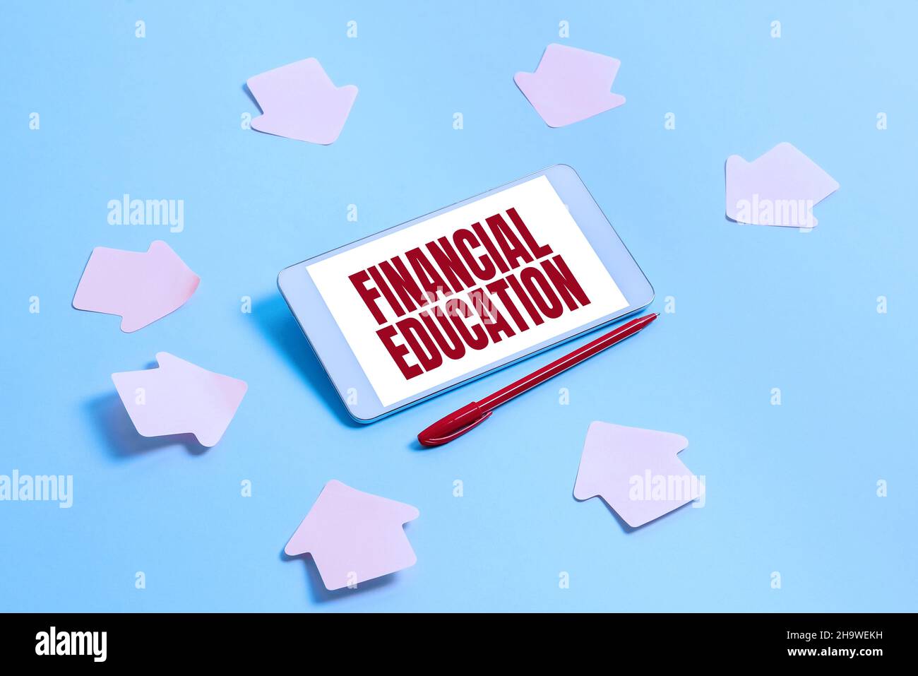 Handwriting text Financial Education. Internet Concept Understanding ...