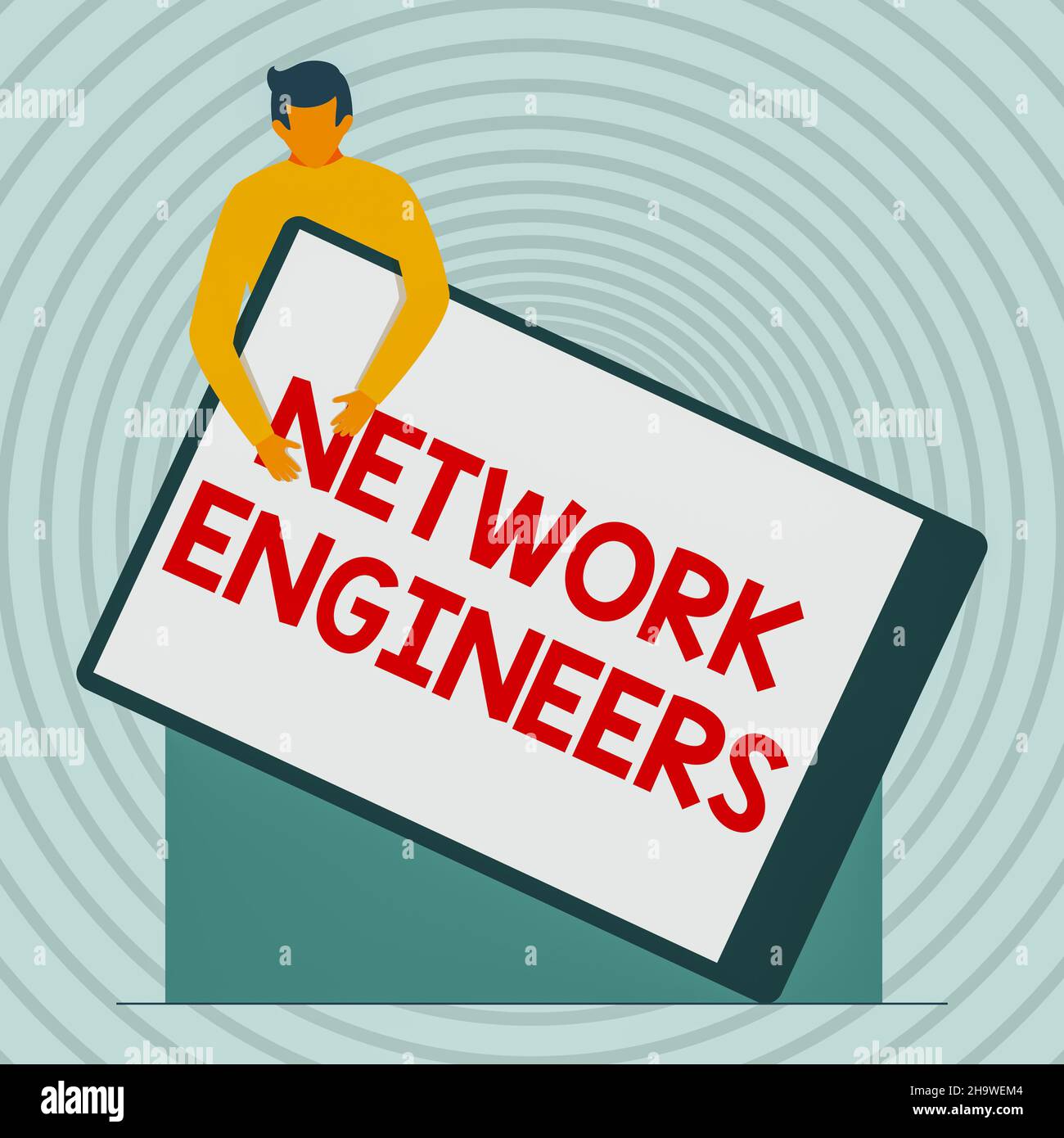 Inspiration showing sign Network Engineers. Word for Technology professional Skilled in computer ...