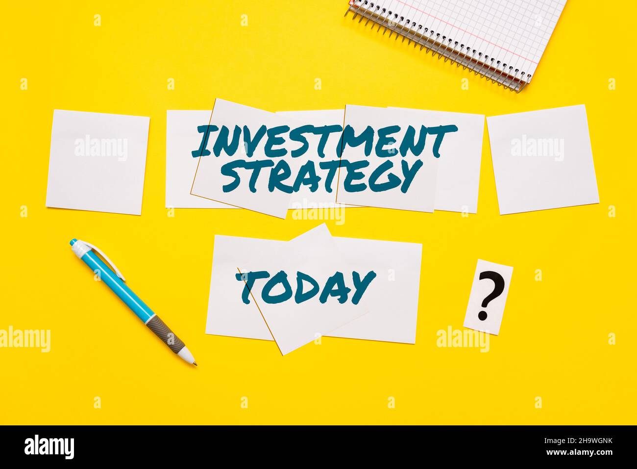 Text showing inspiration Investment Strategy. Internet Concept Set of ...