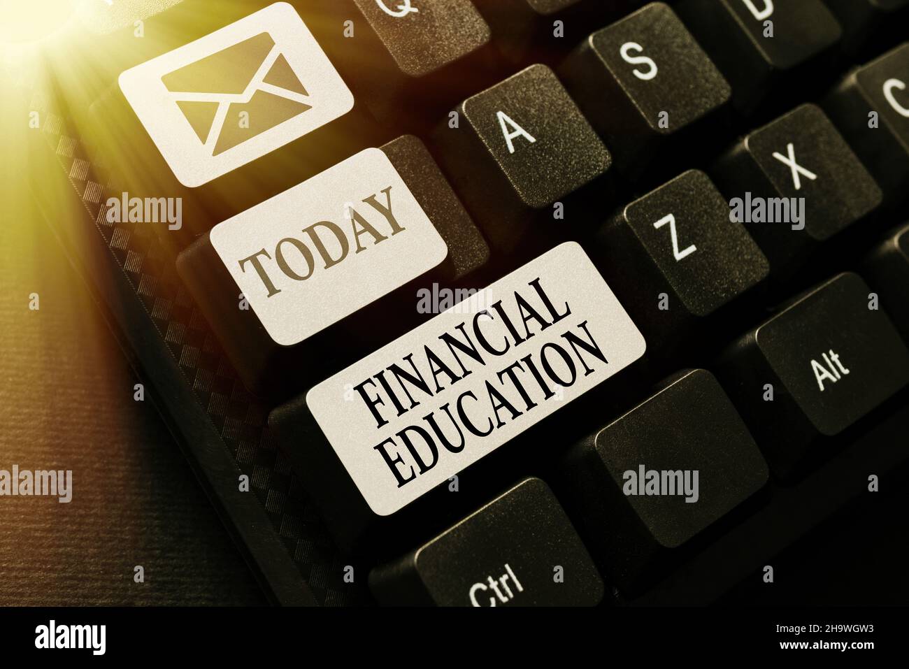 Writing displaying text Financial Education. Business concept ...