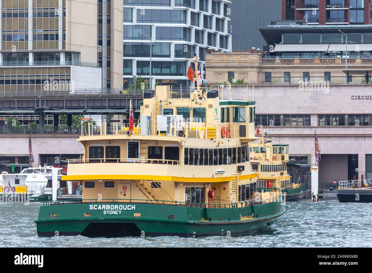 Sydney ferry MV Scarborough a first fleet class ferry in Sydney Harbour ...