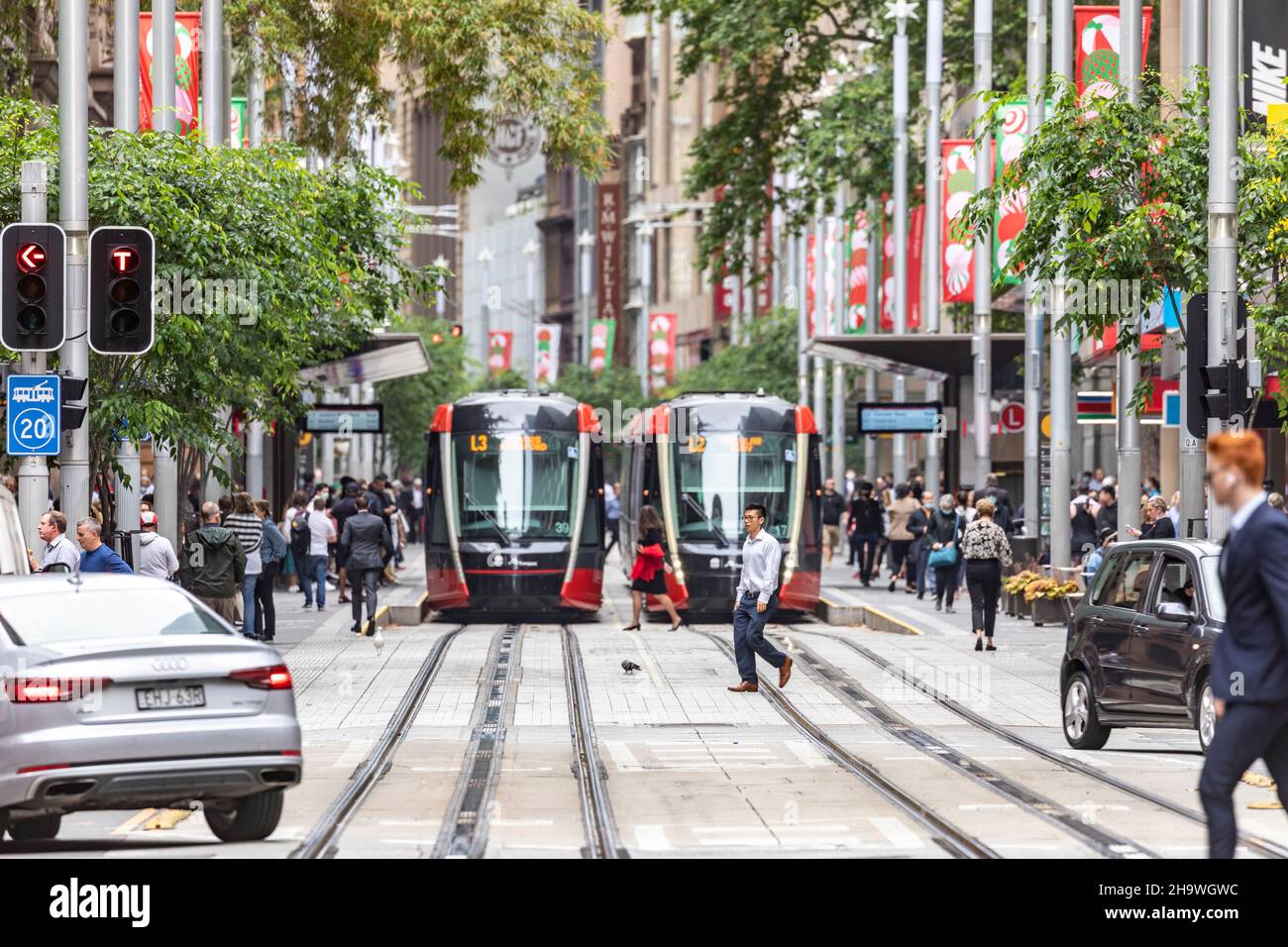 Cbd light rail trains hi-res stock photography and images - Alamy
