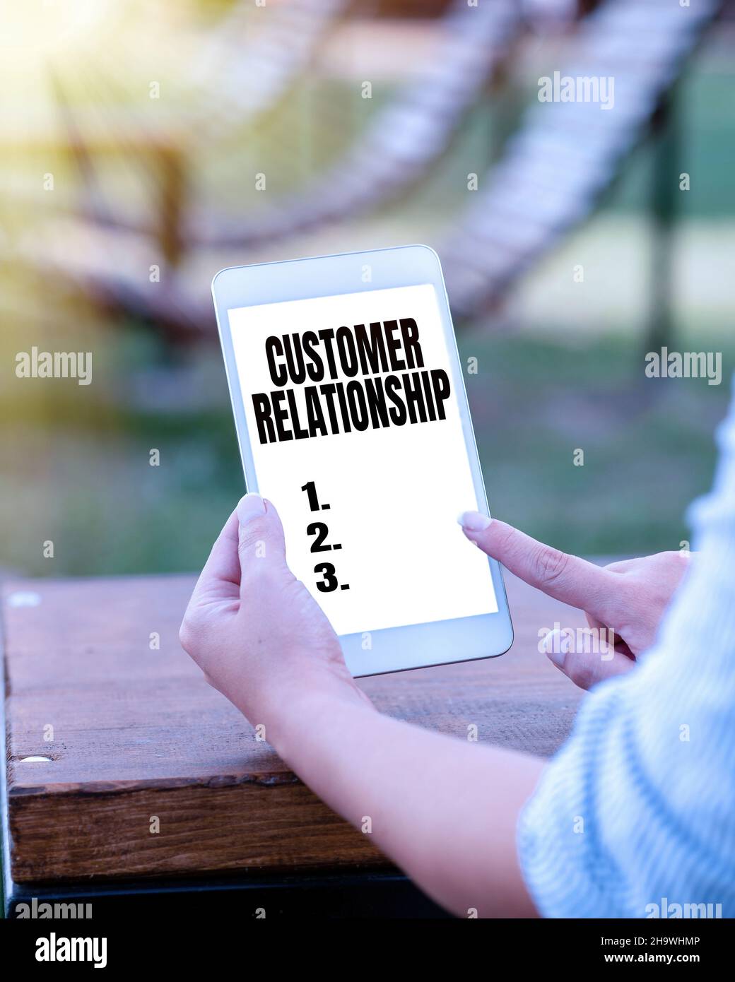 Conceptual Caption Customer Relationship Business Concept Deal And
