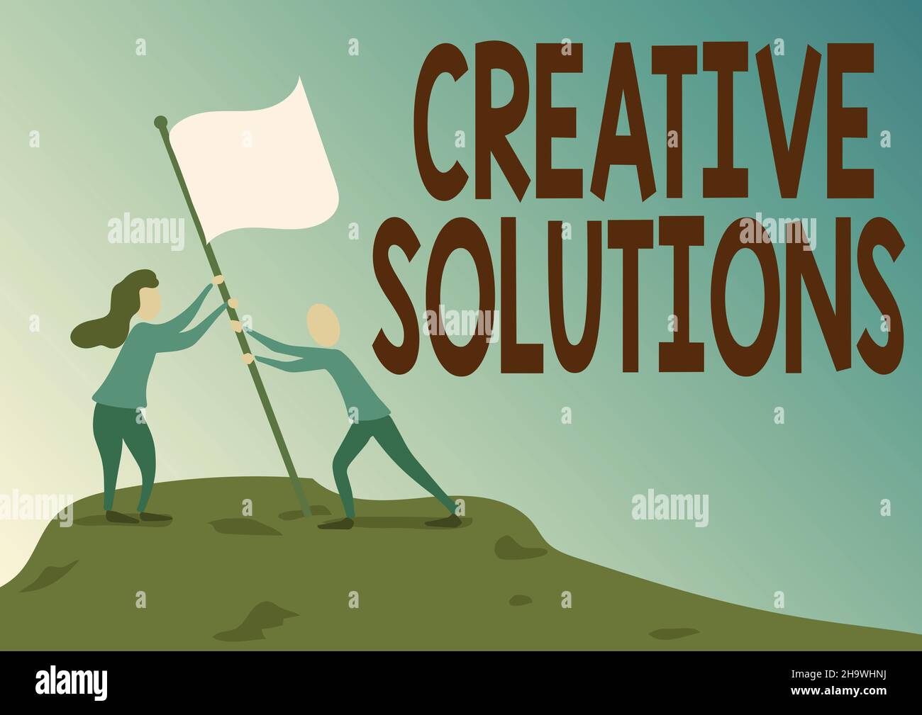 Inspiration showing sign Creative Solutions. Business idea Original and ...