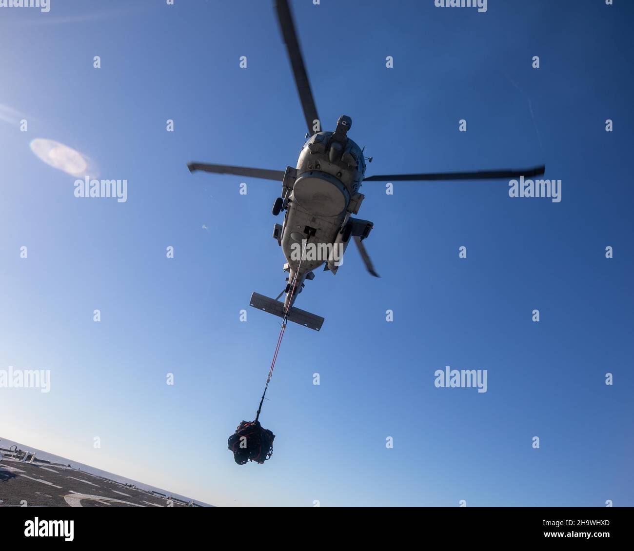 Eastern Atlantic Ocean (Dec. 7, 2021) A MH-60R Seahawk helicopter ...