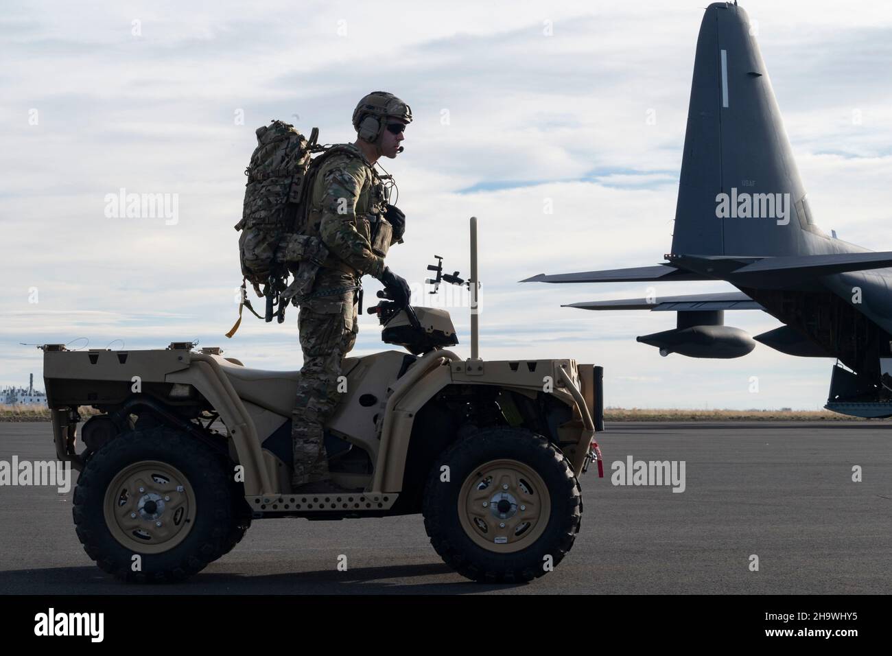 A Special Tactics operator assigned to the 22nd Special Tactics ...