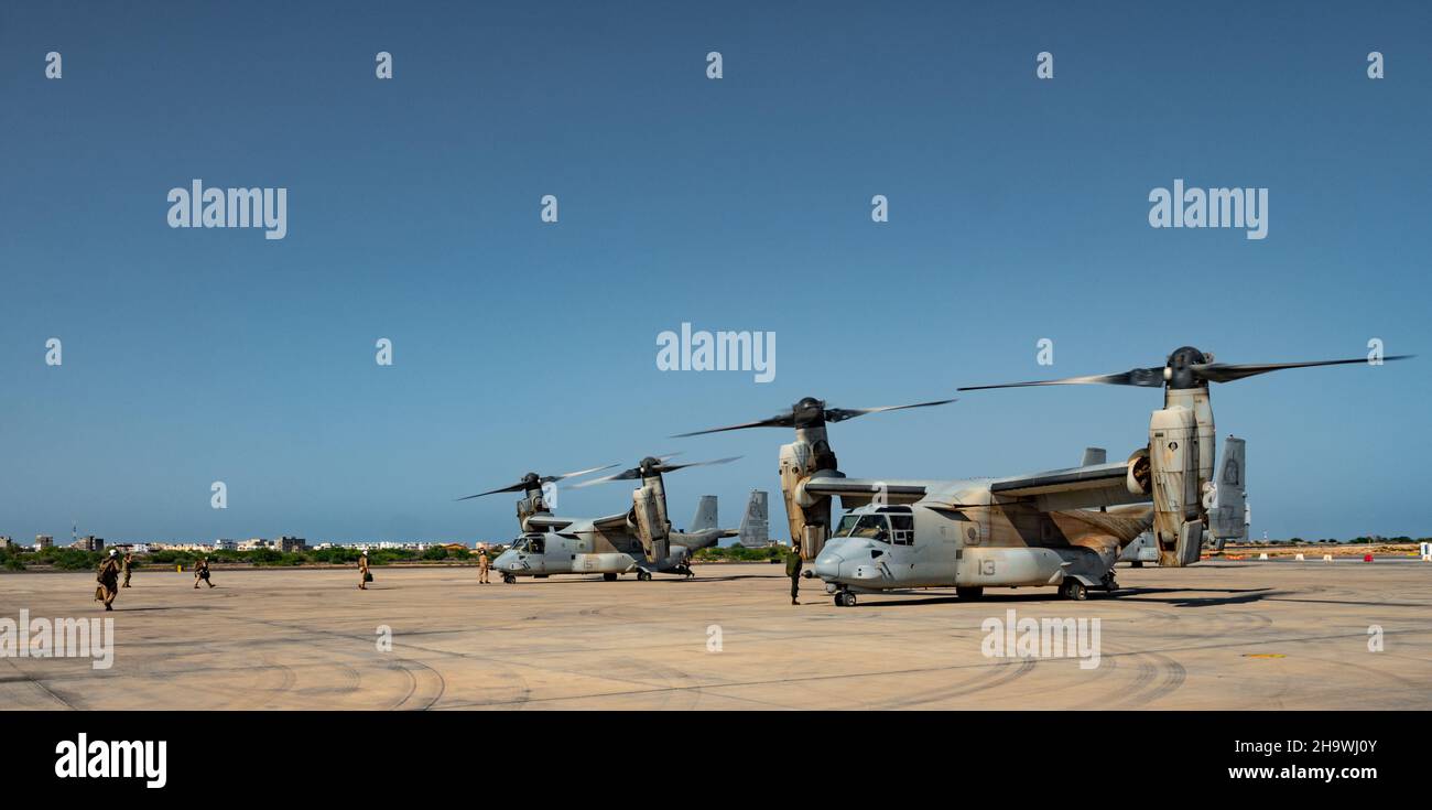 U.S. Marines with Marine Medium Tiltrotor Squadron (VMM) 161 (Reduced ...