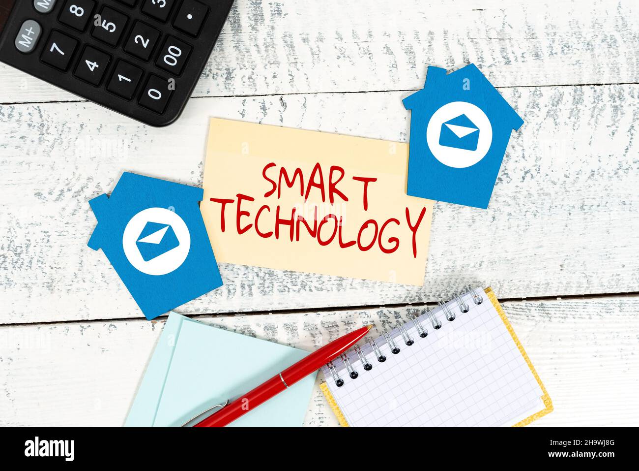 Text caption presenting Smart Technology. Concept meaning gadgets or ...