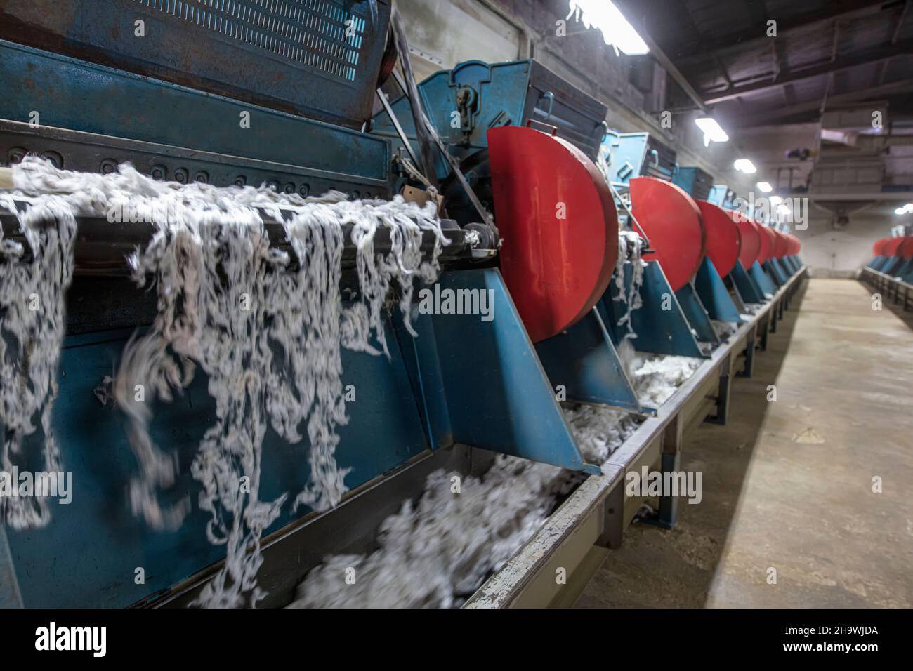 Modern cotton gin machine. The cotton engine or cotton gin, that is ...