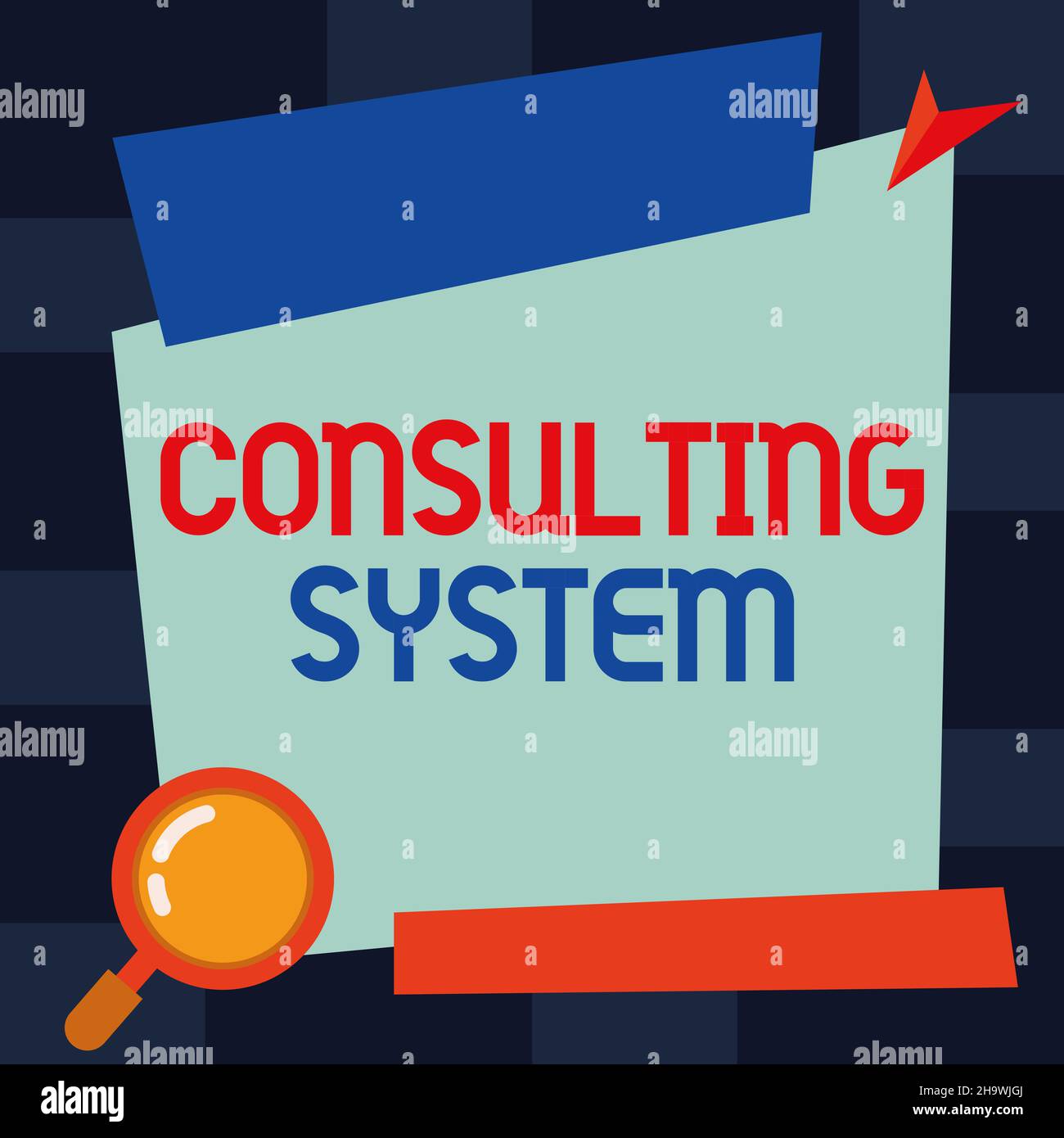 Hand writing sign Consulting System. Concept meaning Helping firms ...
