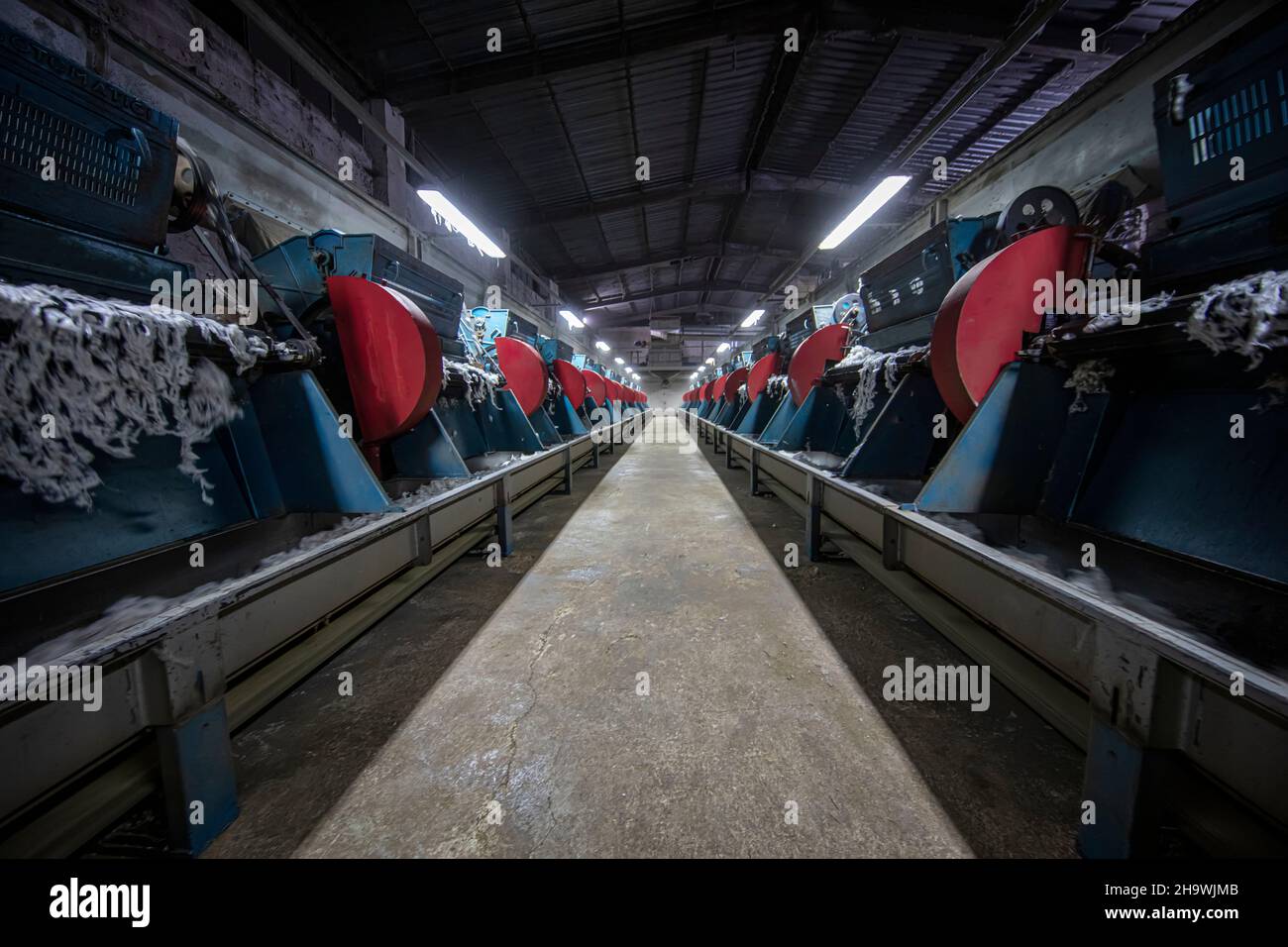Modern cotton gin machine. The cotton engine or cotton gin, that is ...