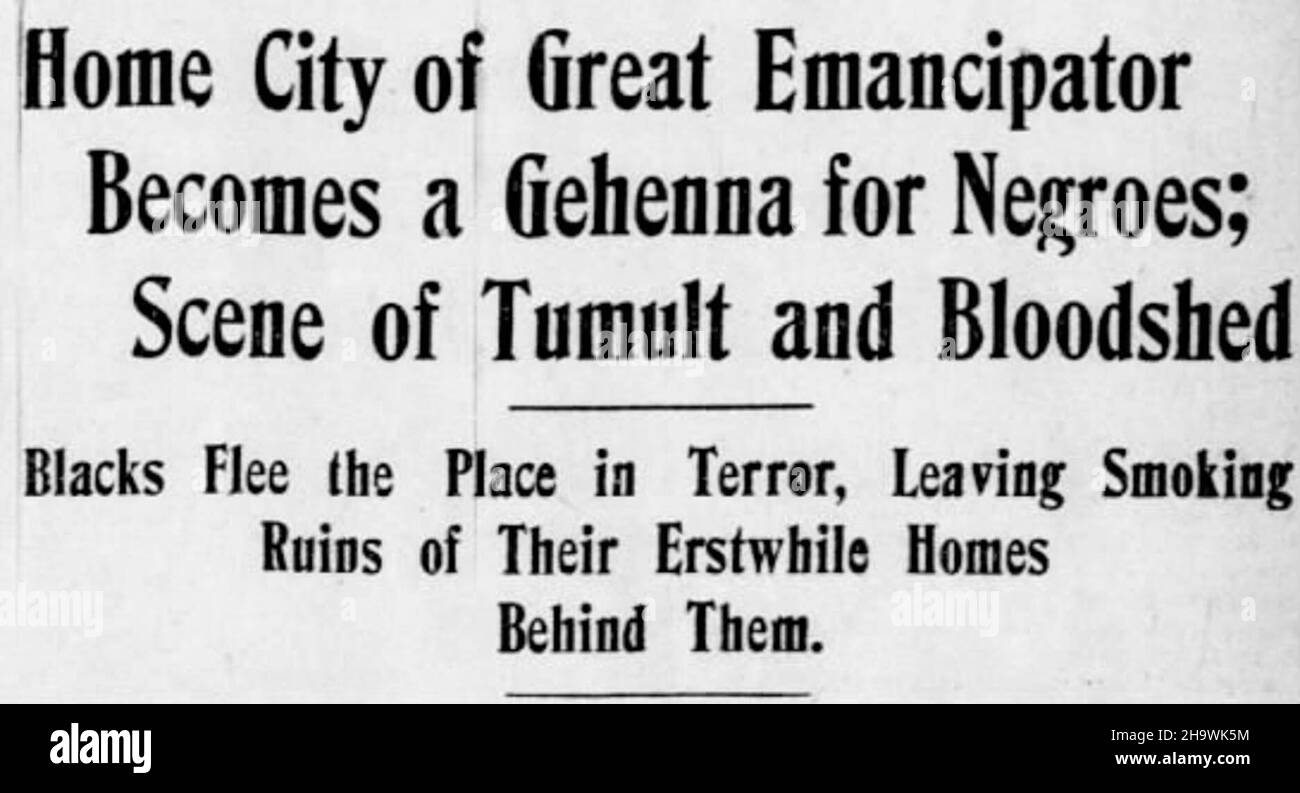 Race riot 1908 springfield hi-res stock photography and images - Alamy