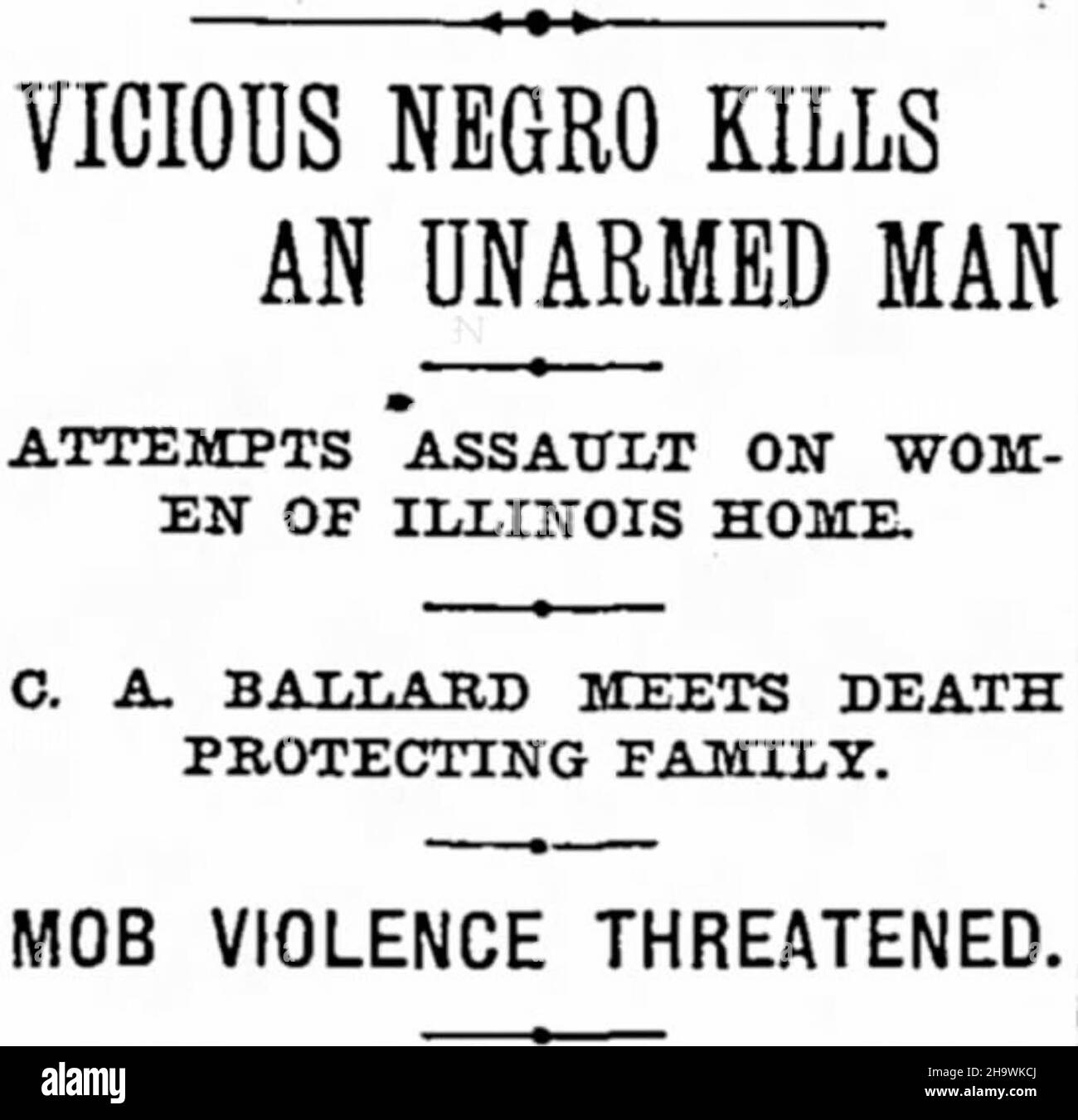 Race riot 1908 springfield hi-res stock photography and images - Alamy