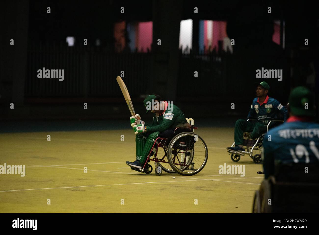 Bangladesh. 8th Dec, 2021. The best international wheelchair cricketers ...
