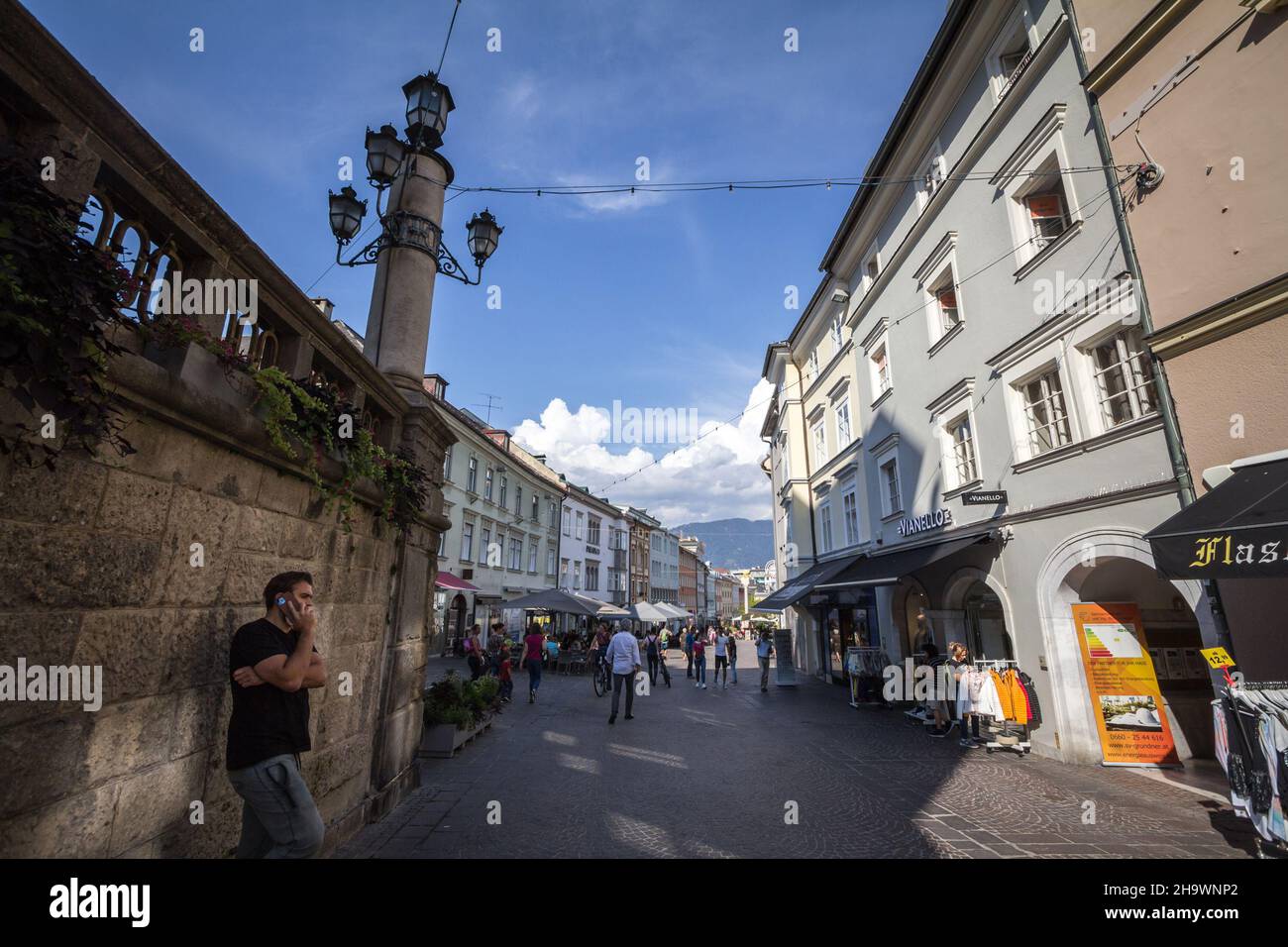 Picture of the main square and street of Villach, Austria, called ...