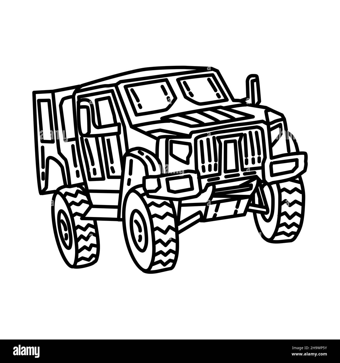 Light tactical vehicle Stock Vector Images - Alamy