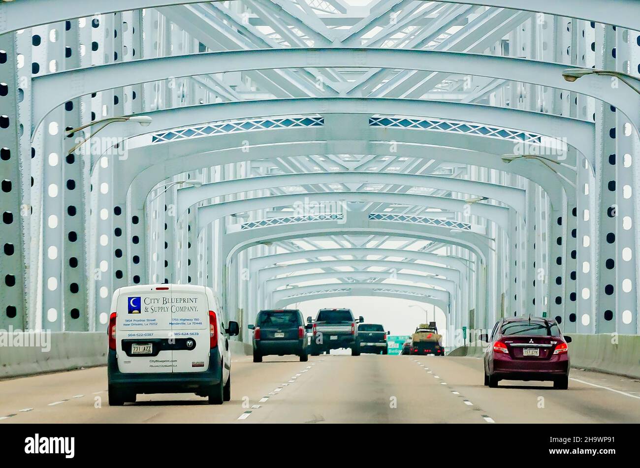 The Crescent City Connection is pictured, Dec. 7, 2021, in New Orleans ...