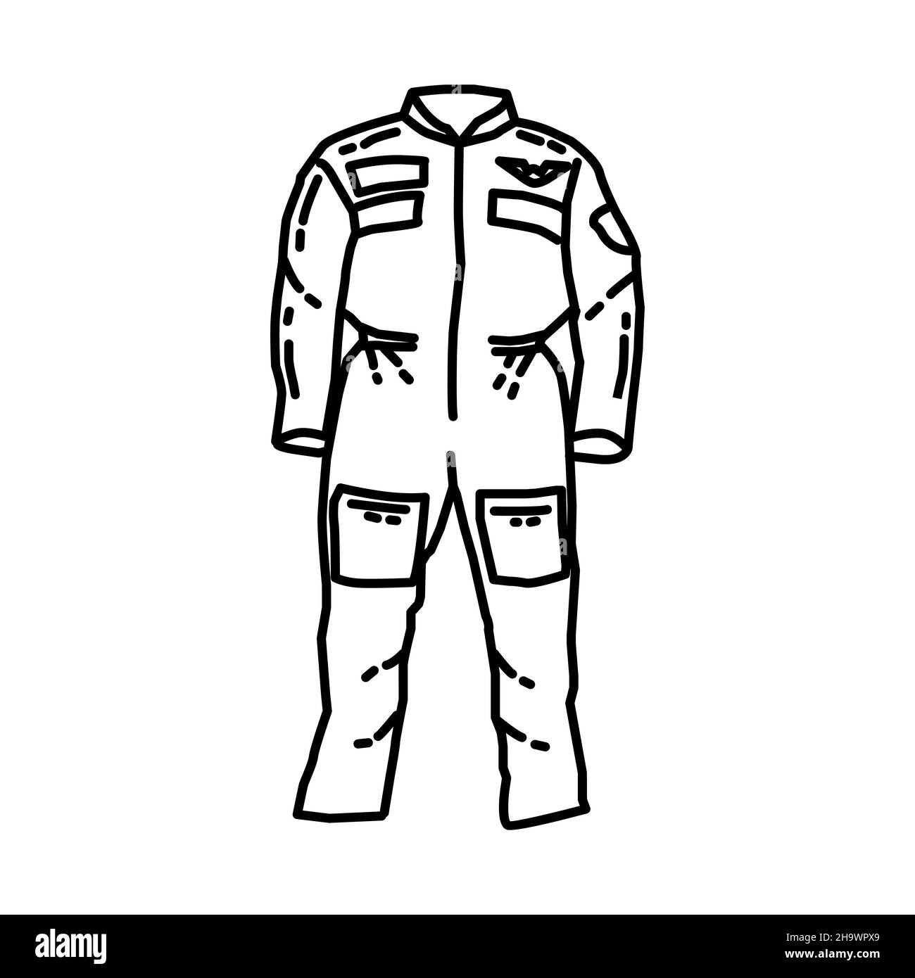 Air Force Pilot uniform Part of Military and Air Force Equipments Hand ...