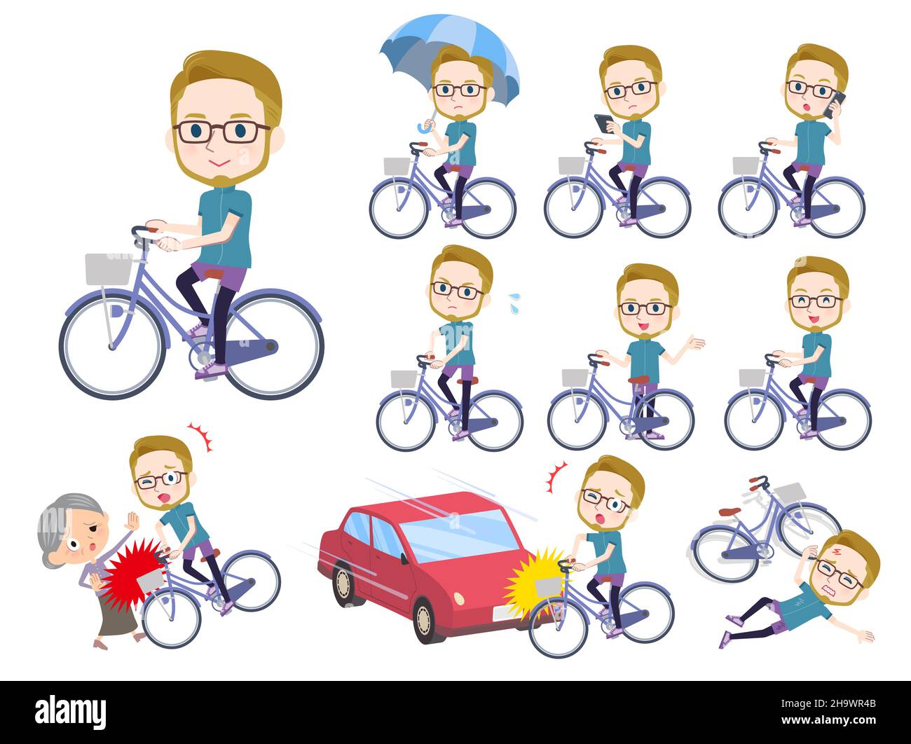 Cycle hair man Stock Vector Images - Alamy