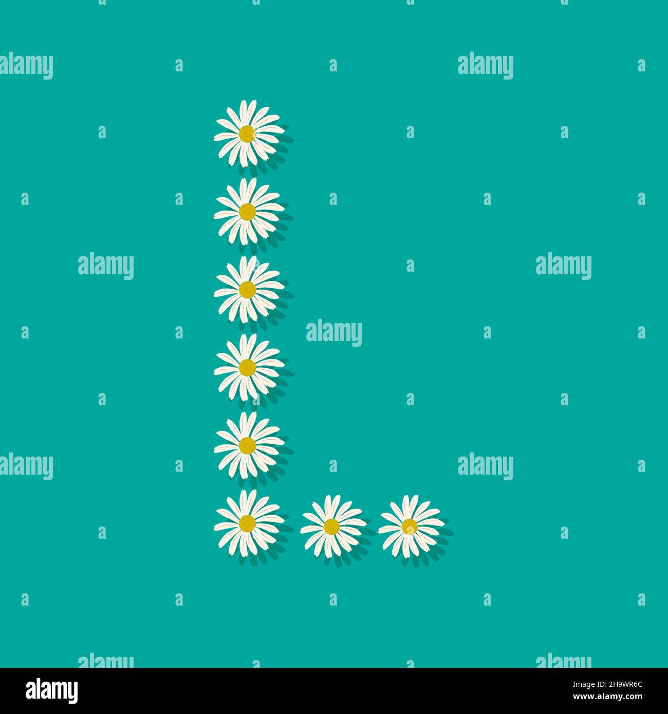 L daisy Stock Vector Images - Alamy