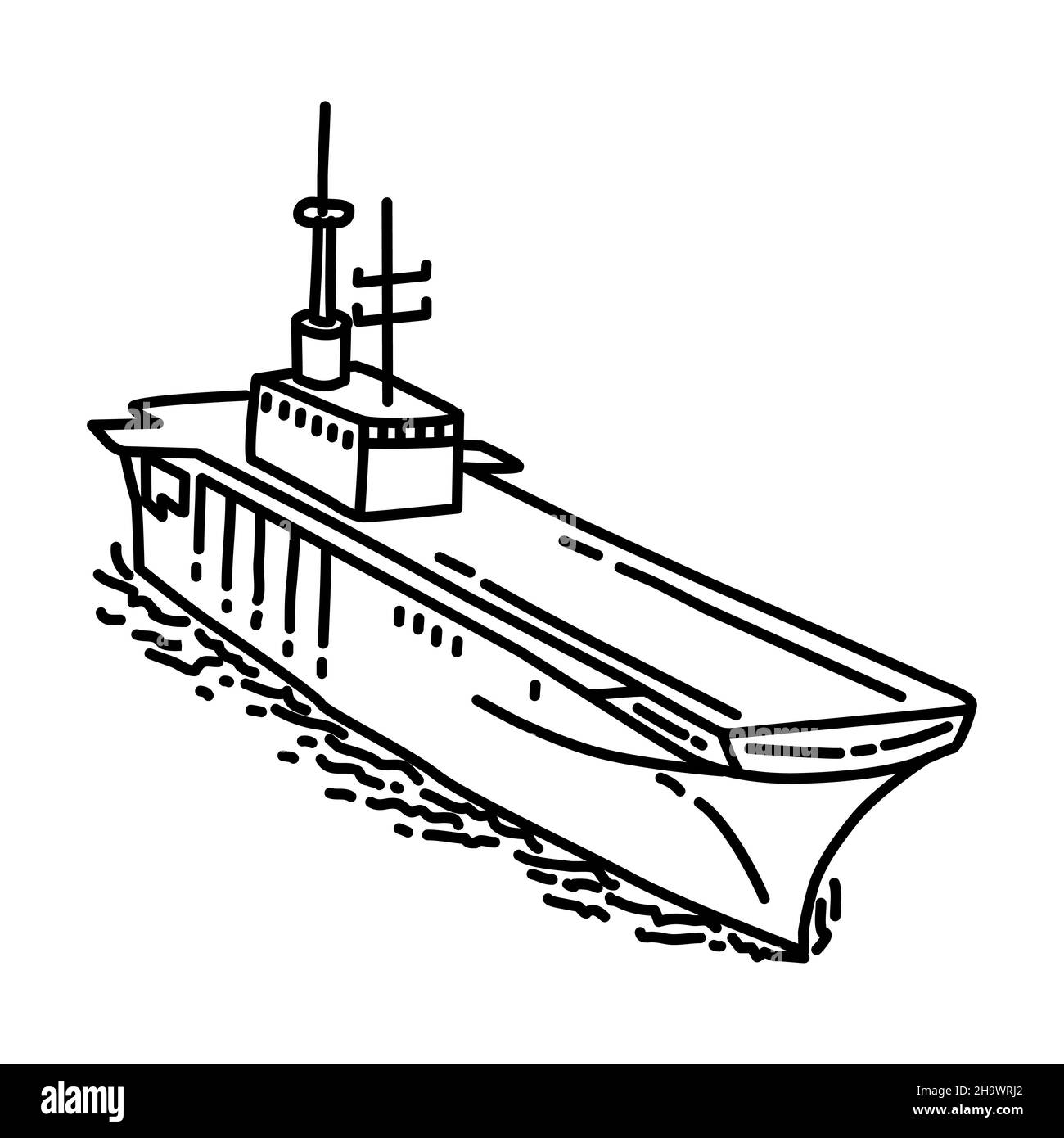 Marine Assault Ship Part of Military and Marine Corps Equipments Hand ...