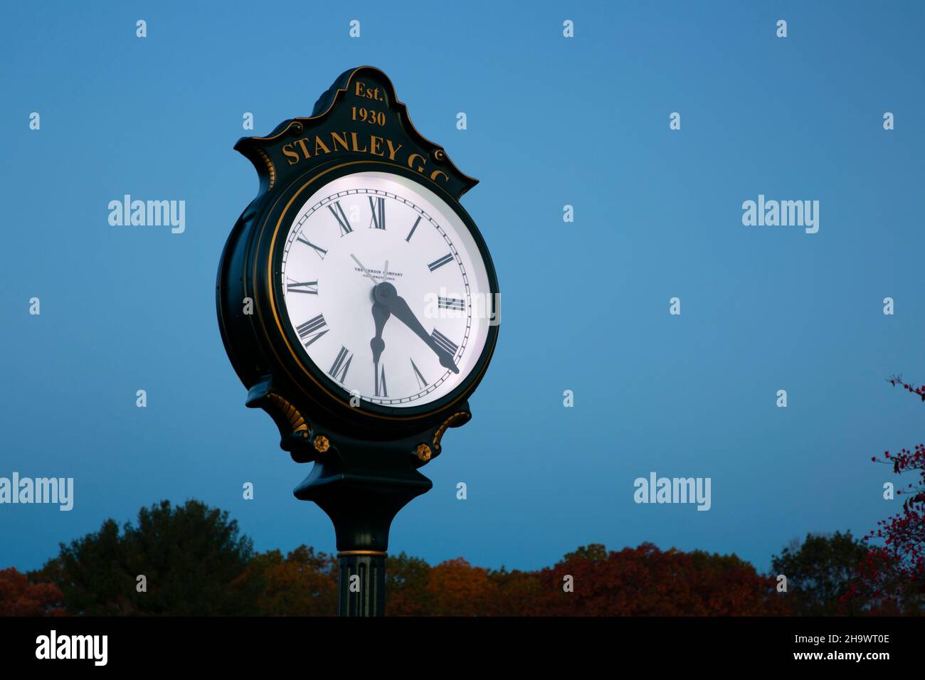 Stanley Golf Course clock, AW Stanley Park, New Britain, Connecticut ...
