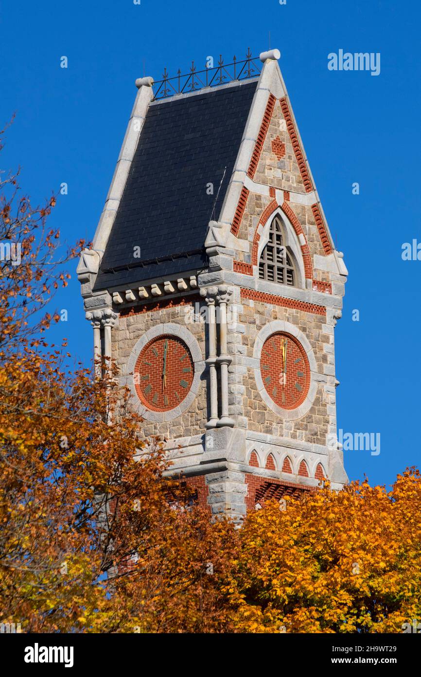 Adminstration Building clock tower, Worcester State Hospital, Worcester ...