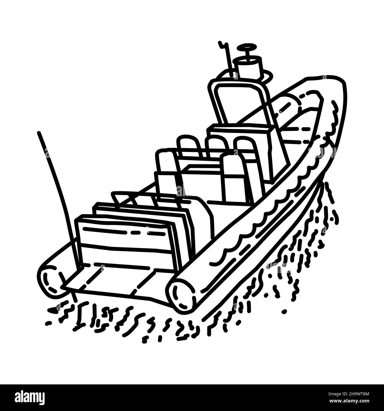 Rigid hull inflatable boat Cut Out Stock Images & Pictures - Alamy