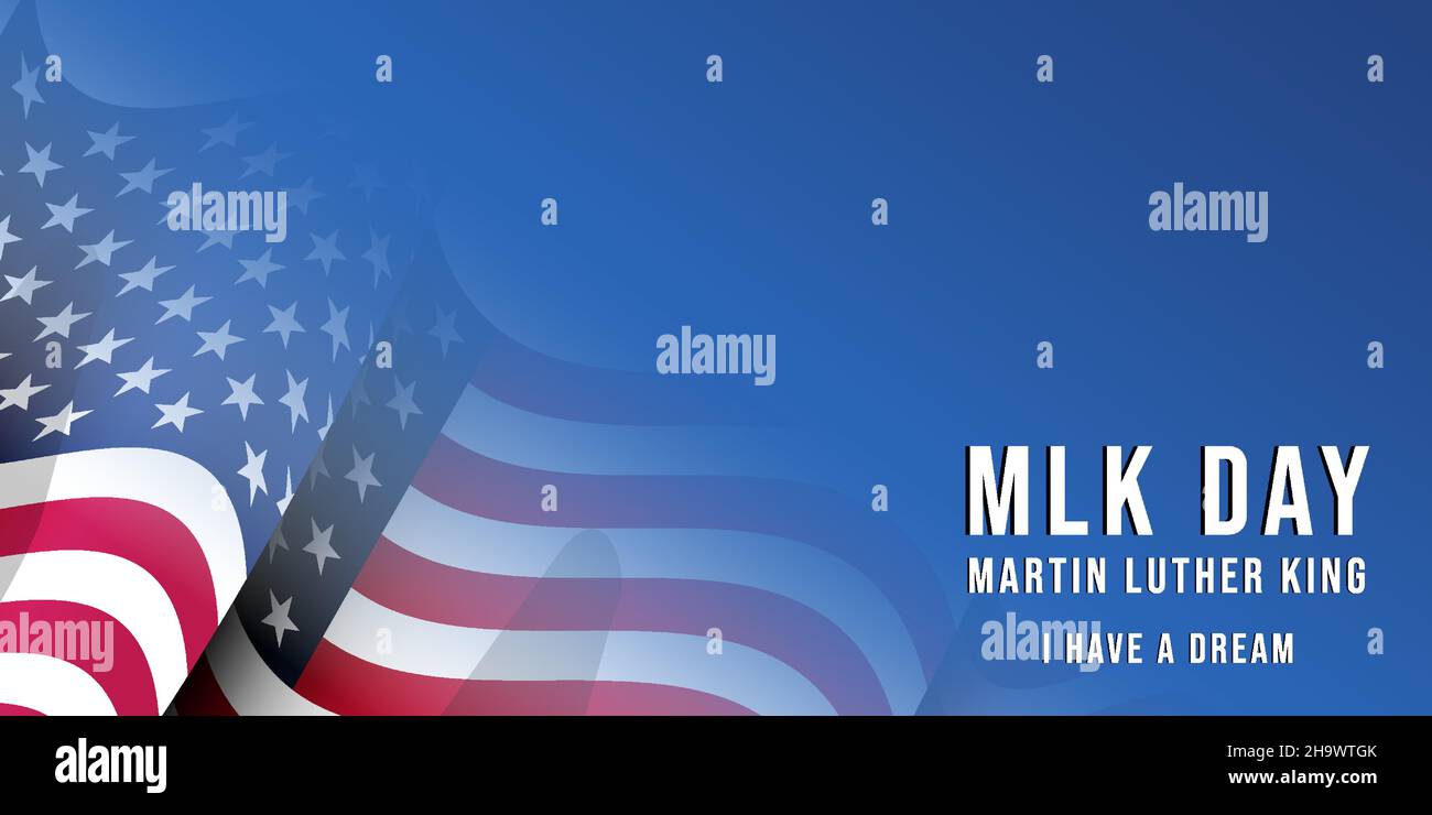 MLK day background with copy space. vector design, banner, poster Stock ...