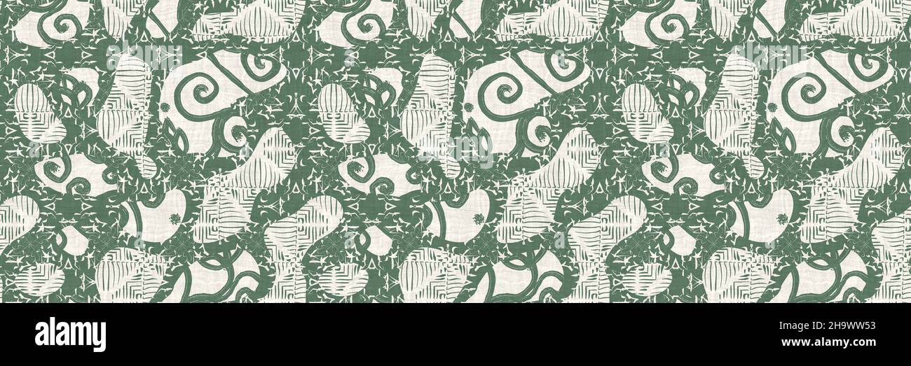 Seamless two tone hand drawn brushed effect pattern border swatch Stock ...