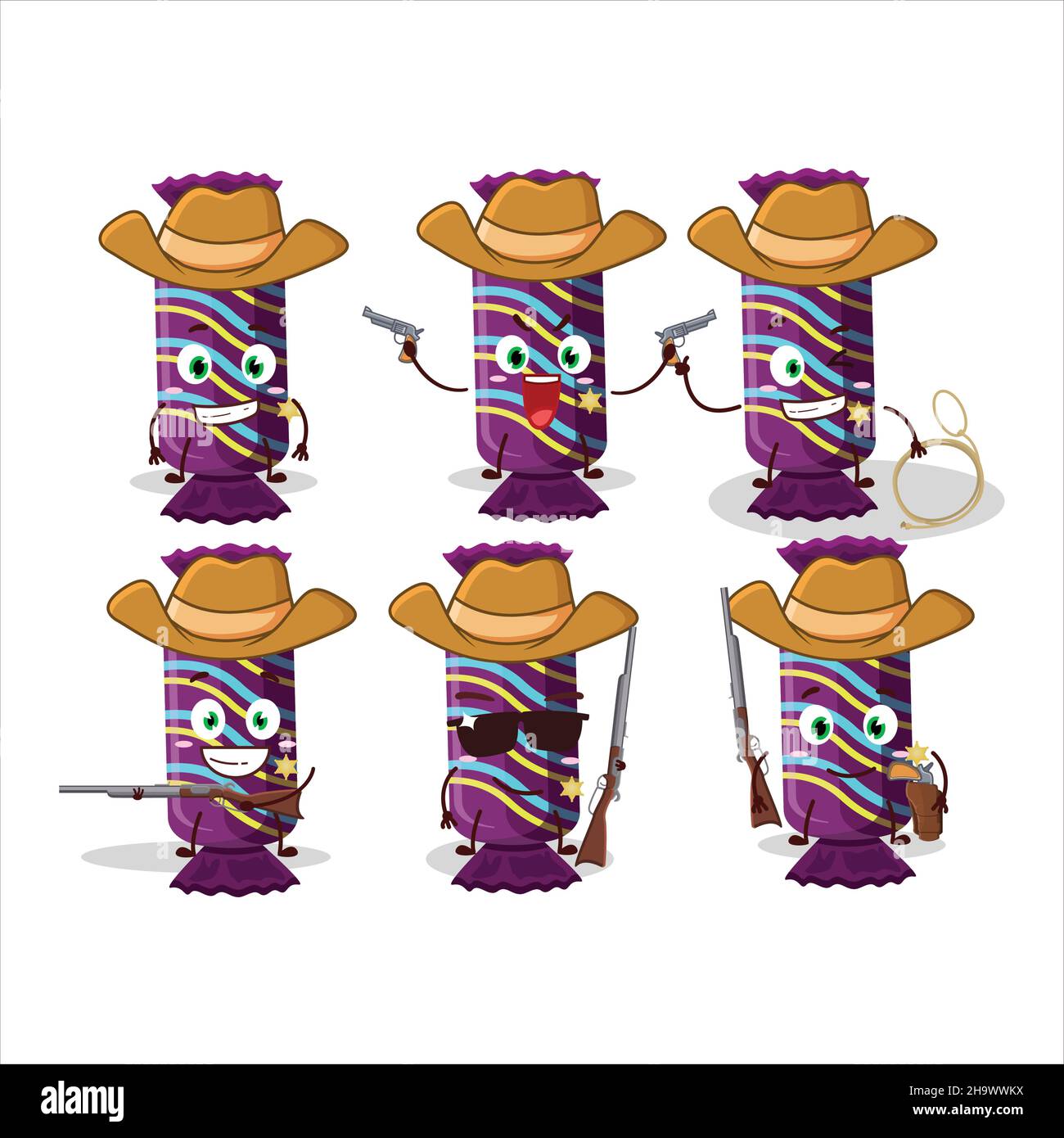 Purple cowboy hat Stock Vector Images - Alamy