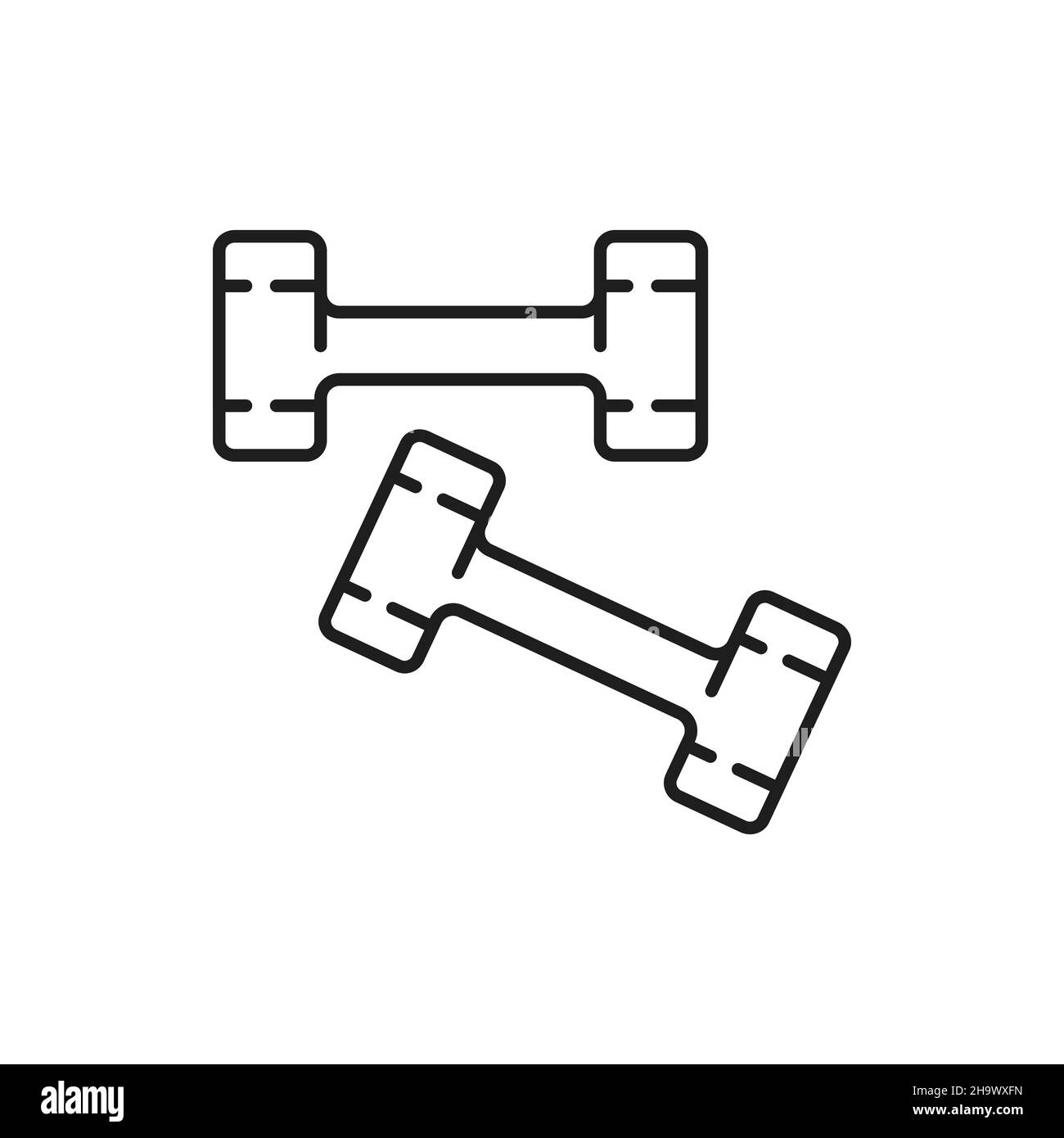 At gym with exercise equi Stock Vector Images - Alamy