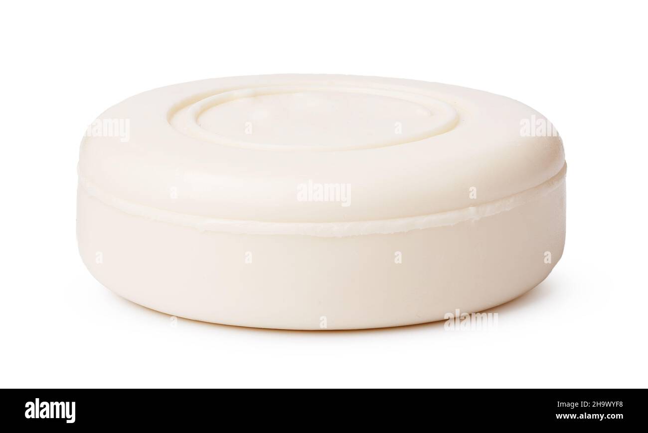 Single soap bar isolated on white background Stock Photo - Alamy