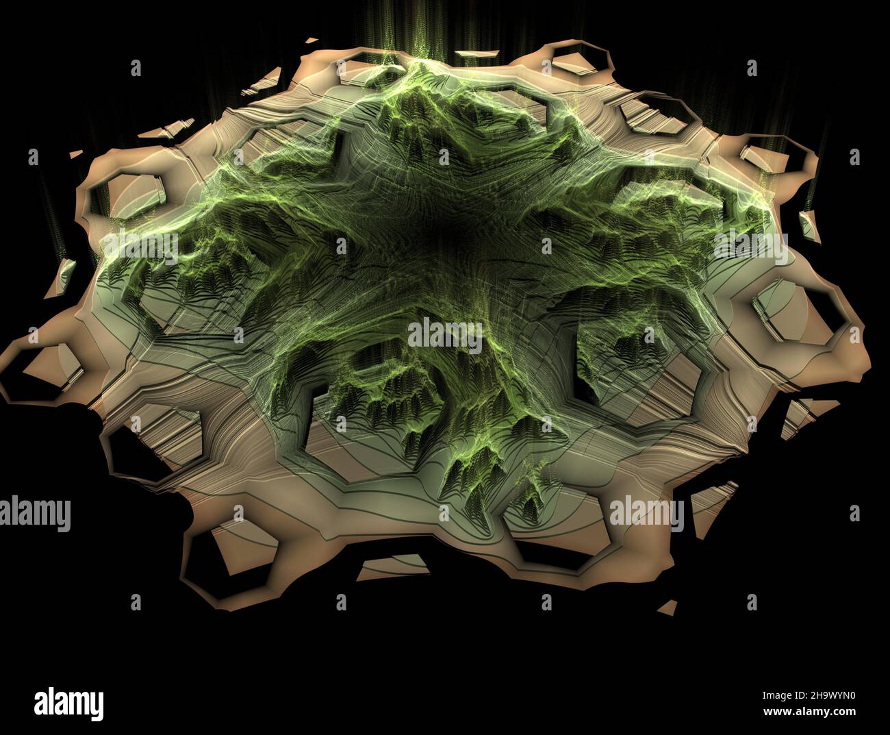 Imaginatory fractal abstract background Image Stock Photo - Alamy