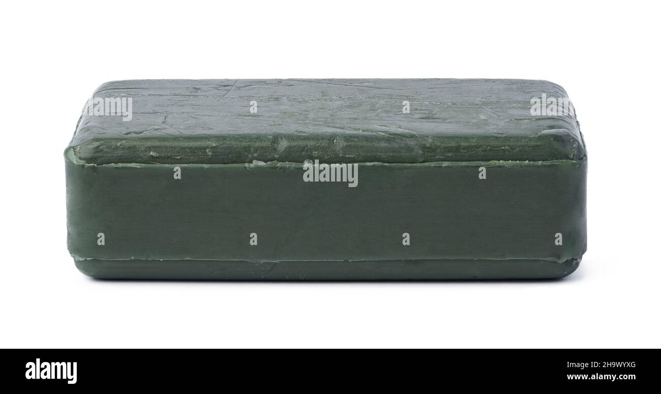 Single soap bar isolated on white background Stock Photo - Alamy