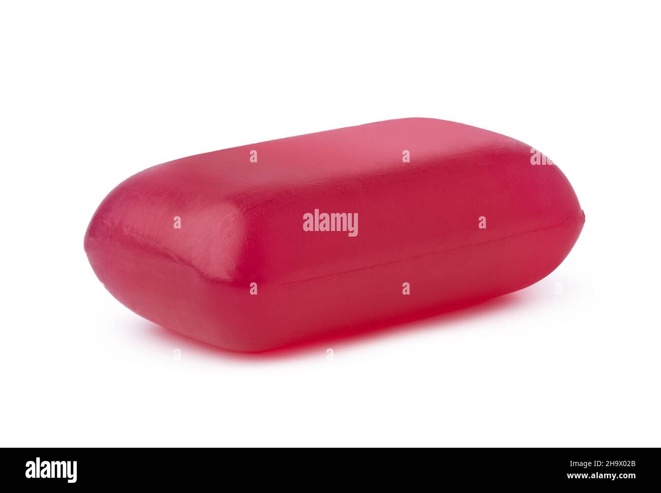 Single soap bar isolated on white background Stock Photo - Alamy