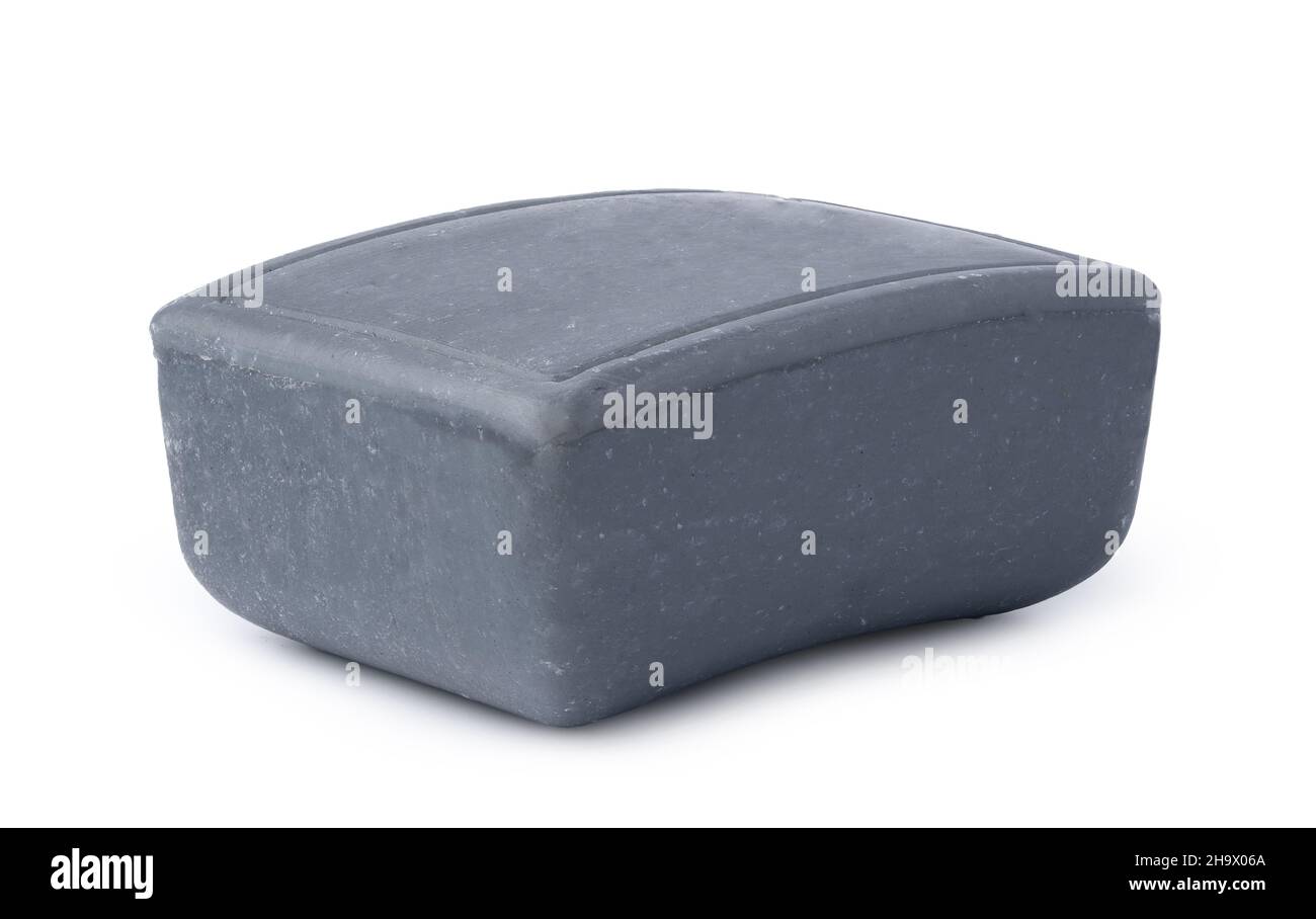Single soap bar isolated on white background Stock Photo - Alamy