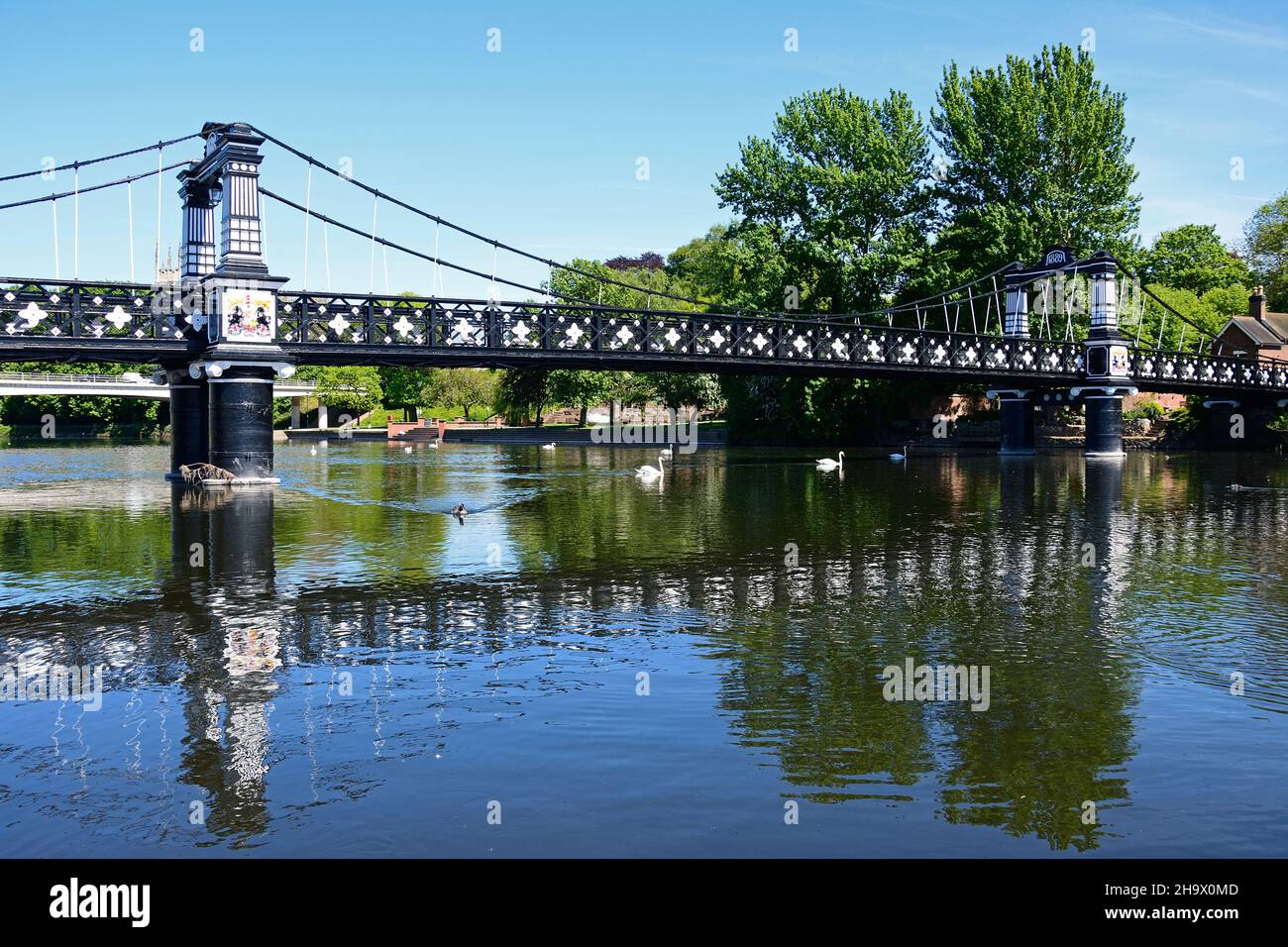 View of the Ferry Bridge also known as the Stapenhill Ferry Bridge and ...