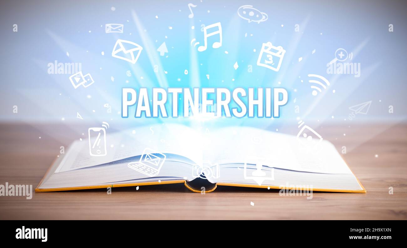 open book with business inscription Stock Photo - Alamy