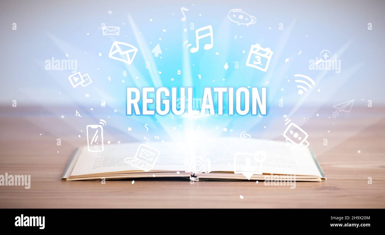 open book with business inscription Stock Photo - Alamy