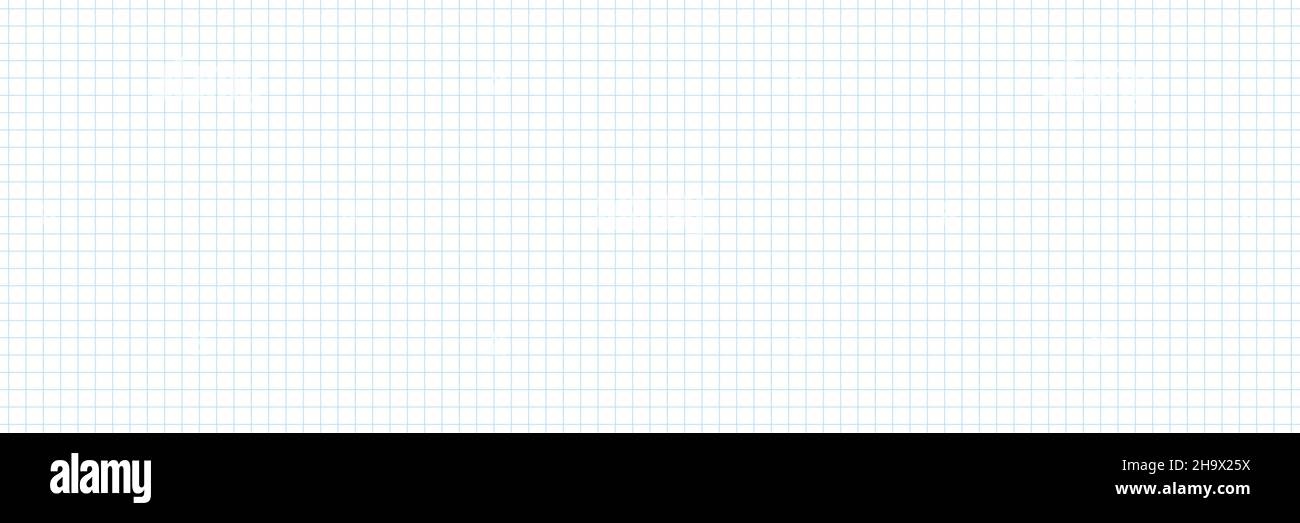 Squared notebook seamless pattern. Blue grid texture. School notebook for mathematics. Grid ...