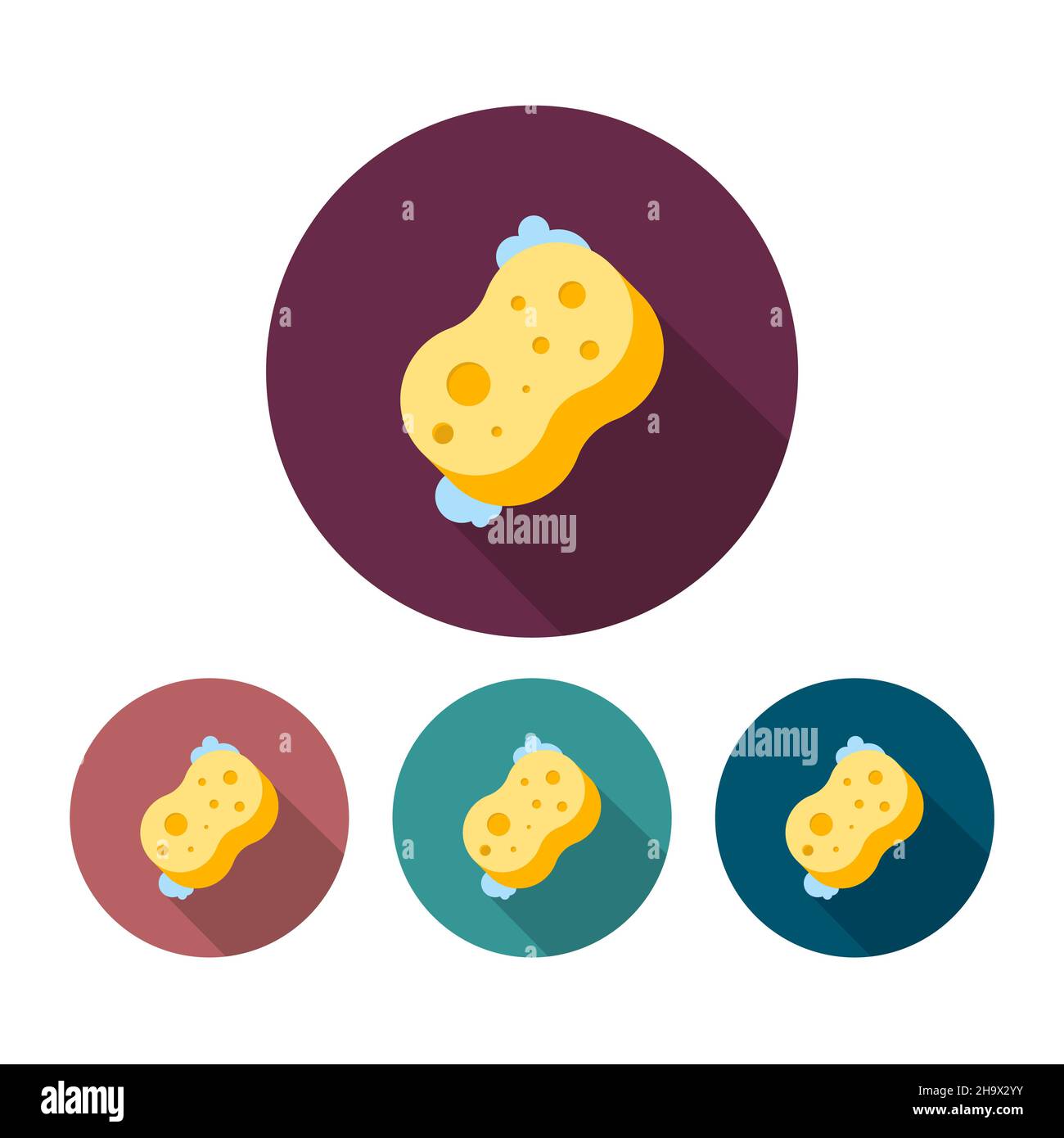 Sponge vector icon symbol, flat design, long shadow, eps10 Stock Vector ...