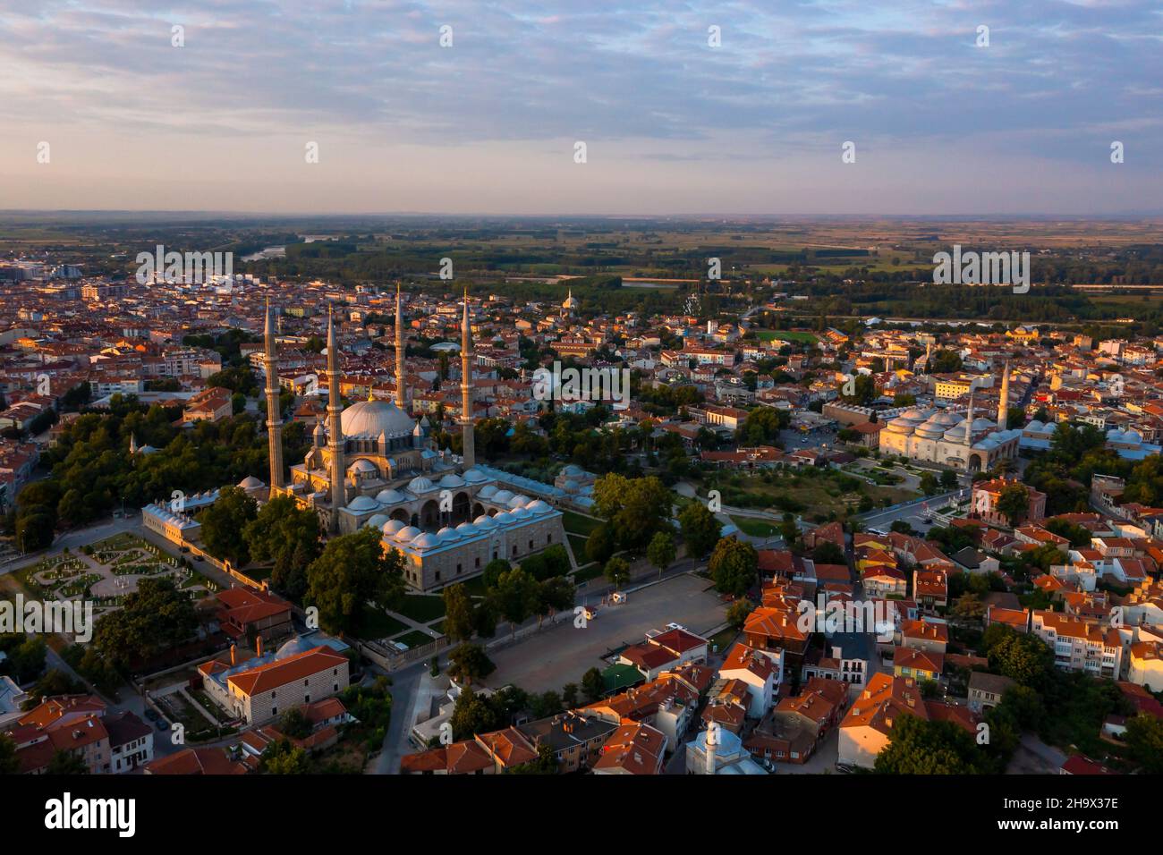 Selimiye Mosque exterior view in Edirne City of Turkey. Edirne was ...